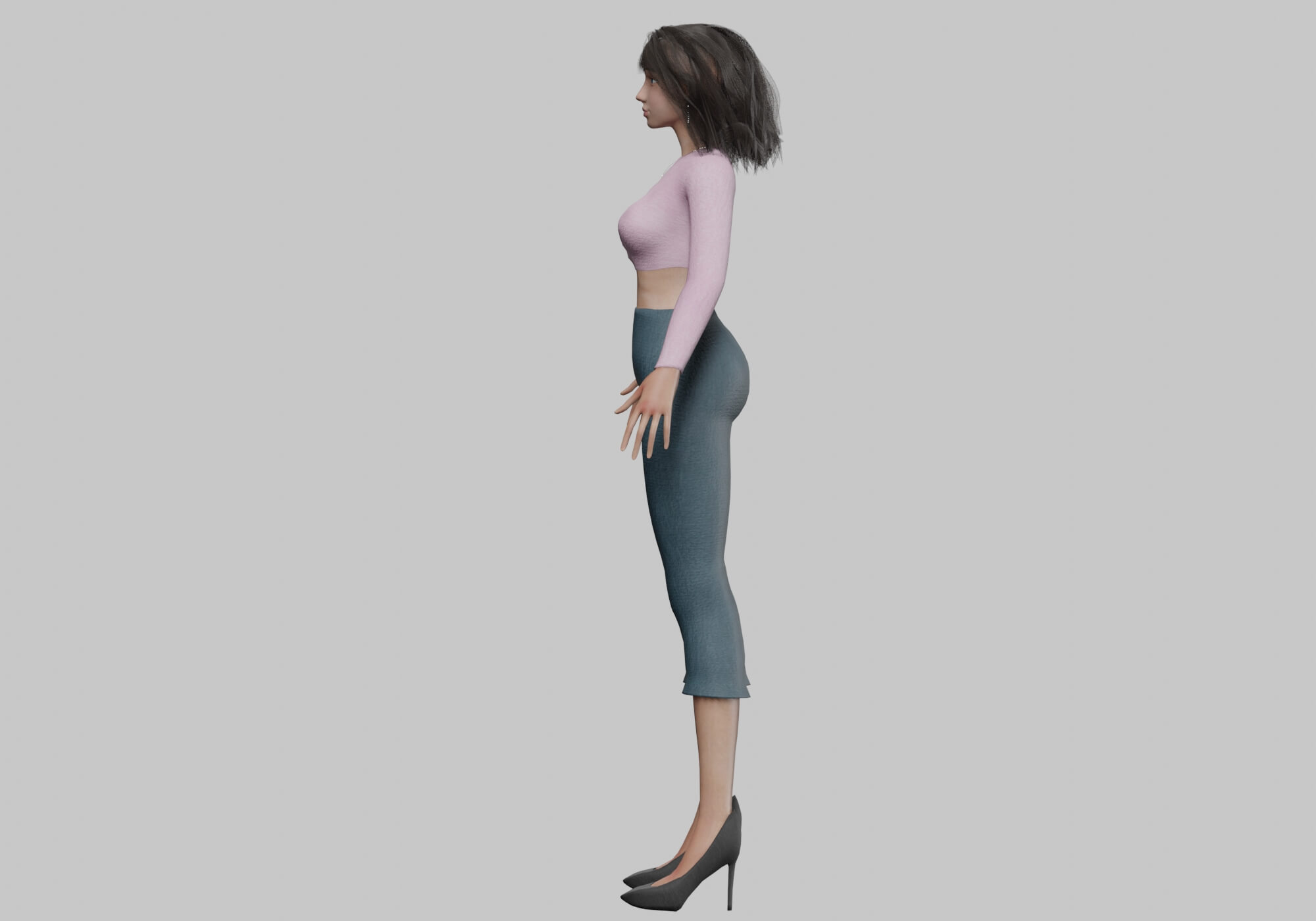 Basic Sweet Woman V32351 - 3D Model by nickianimations