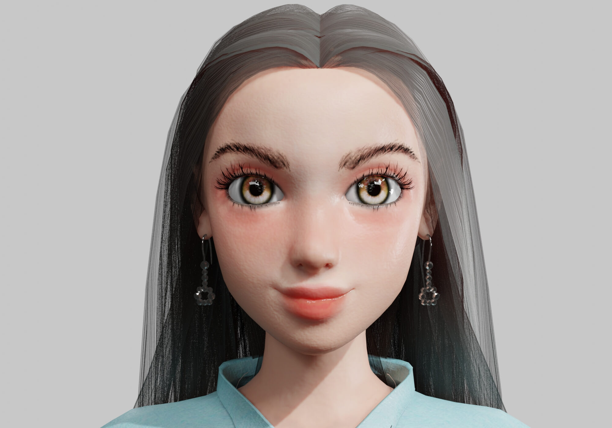 Basic Sweet Woman V37661 - 3D Model by nickianimations