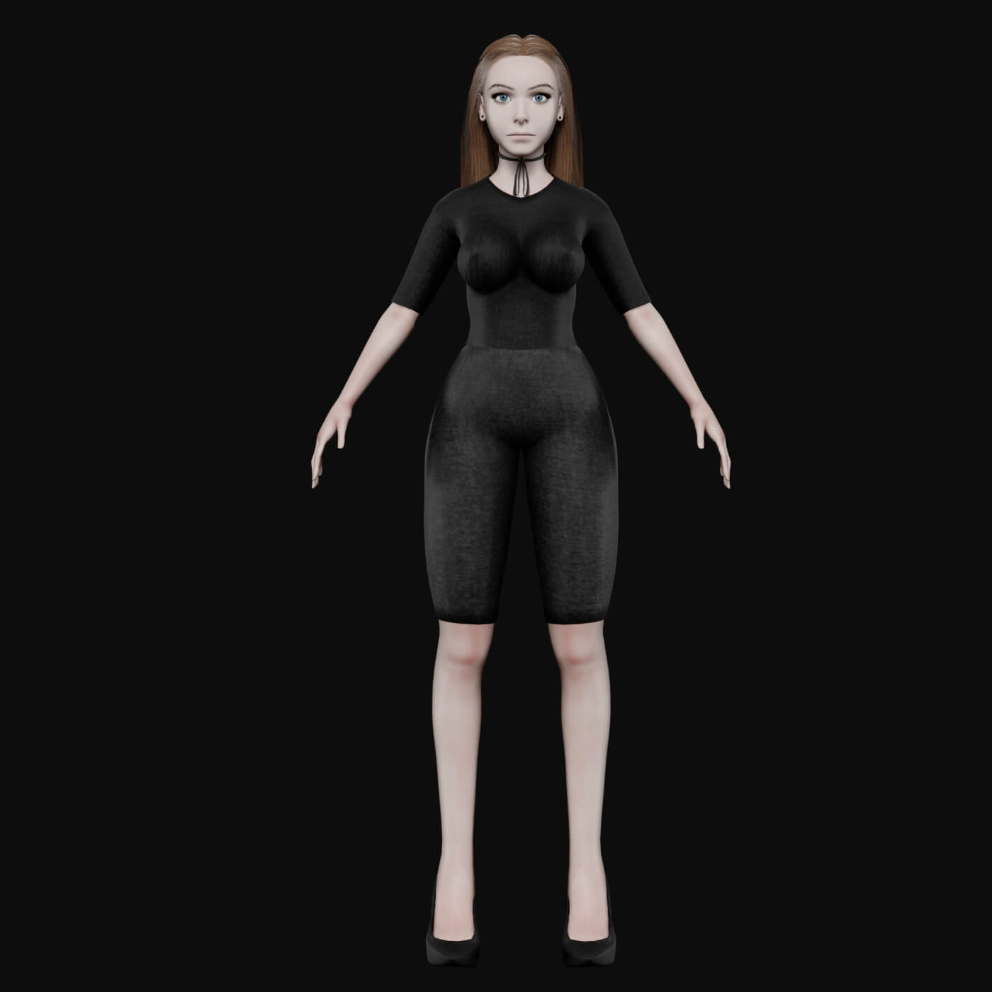 Basic Teen Woman V26520 - 3D Model by nickianimations