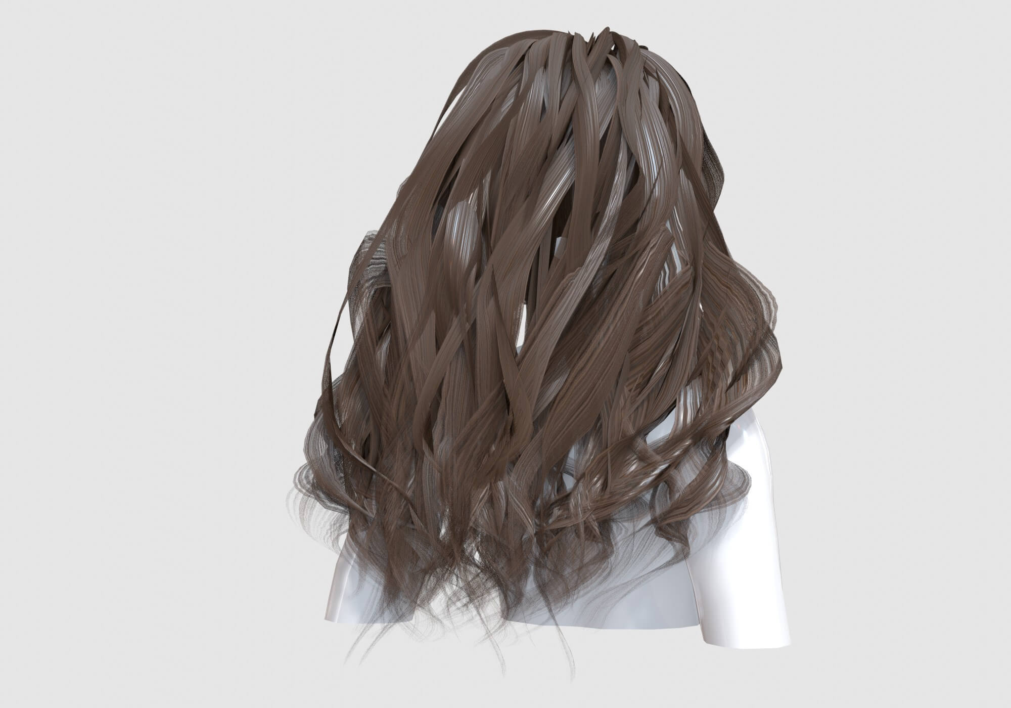 Basic Wavy Hair V55587 - 3D Model by nickianimations