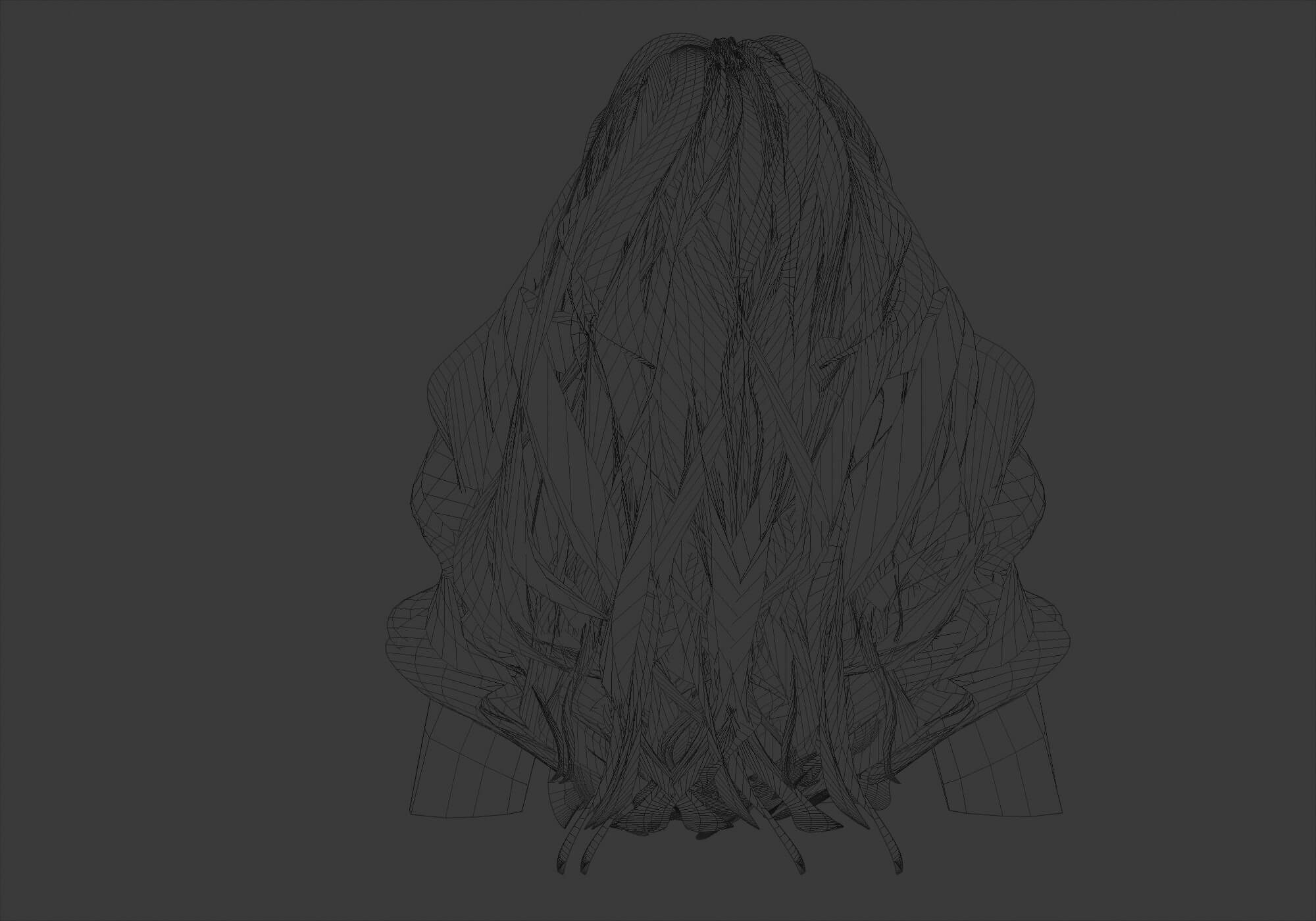 Basic Wavy Hair V55587 - 3D Model by nickianimations
