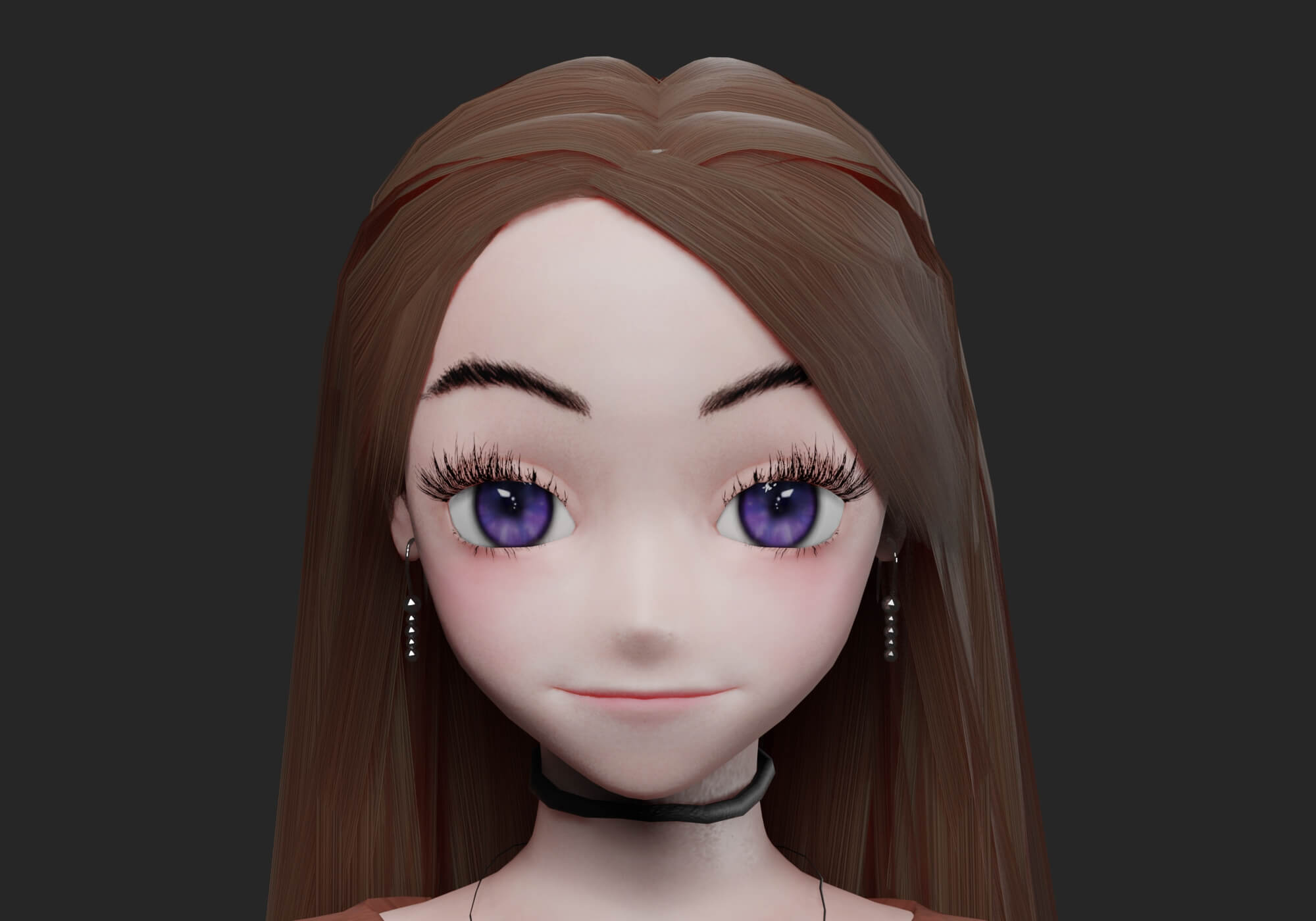 Beautiful Anime Girl V34029 - 3D Model by nickianimations