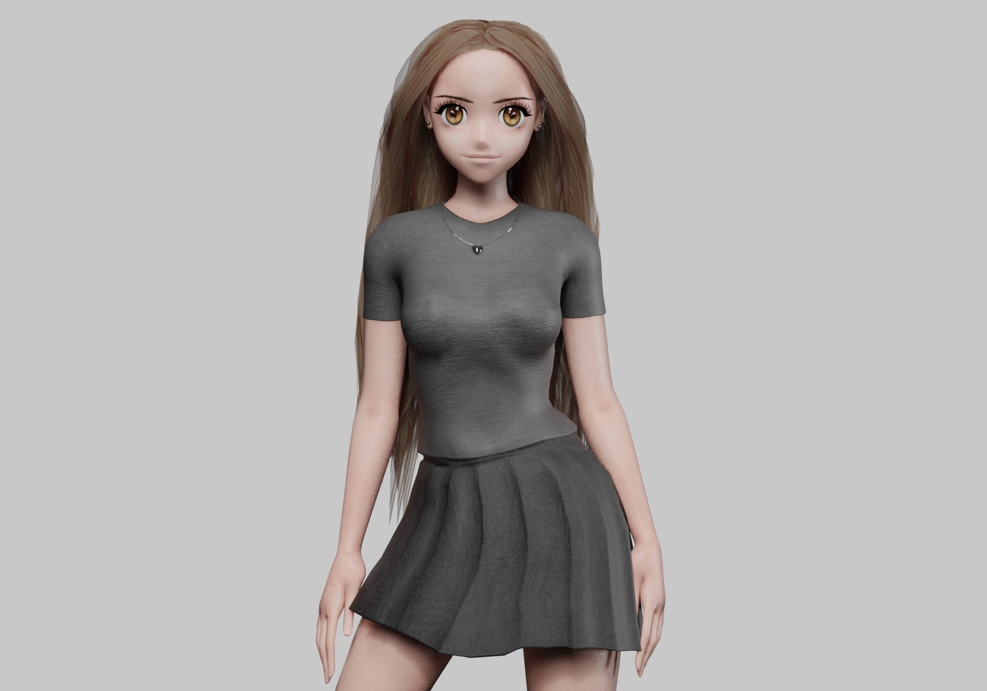 Beautiful Basic Girl V31406 - 3D Model by nickianimations