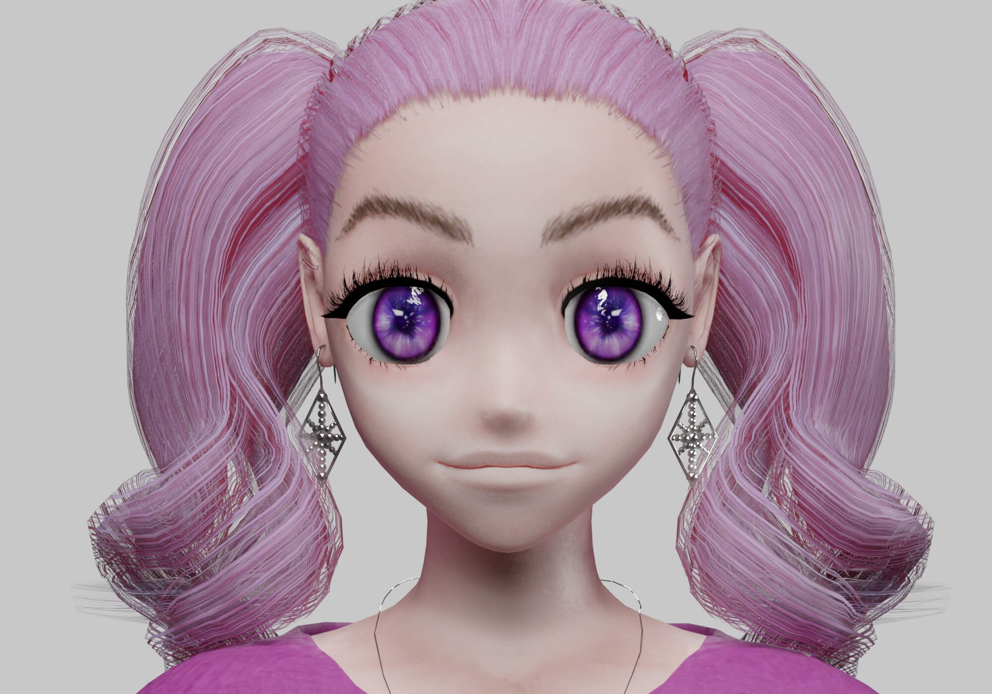 Beautiful Basic Girl V32458 - 3D Model by nickianimations
