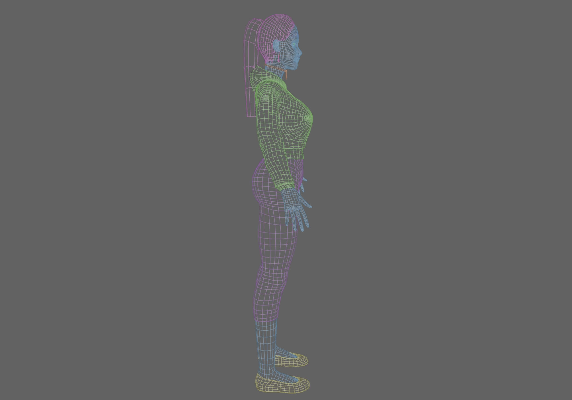 Beautiful Basic Woman V24597 - 3D Model by nickianimations