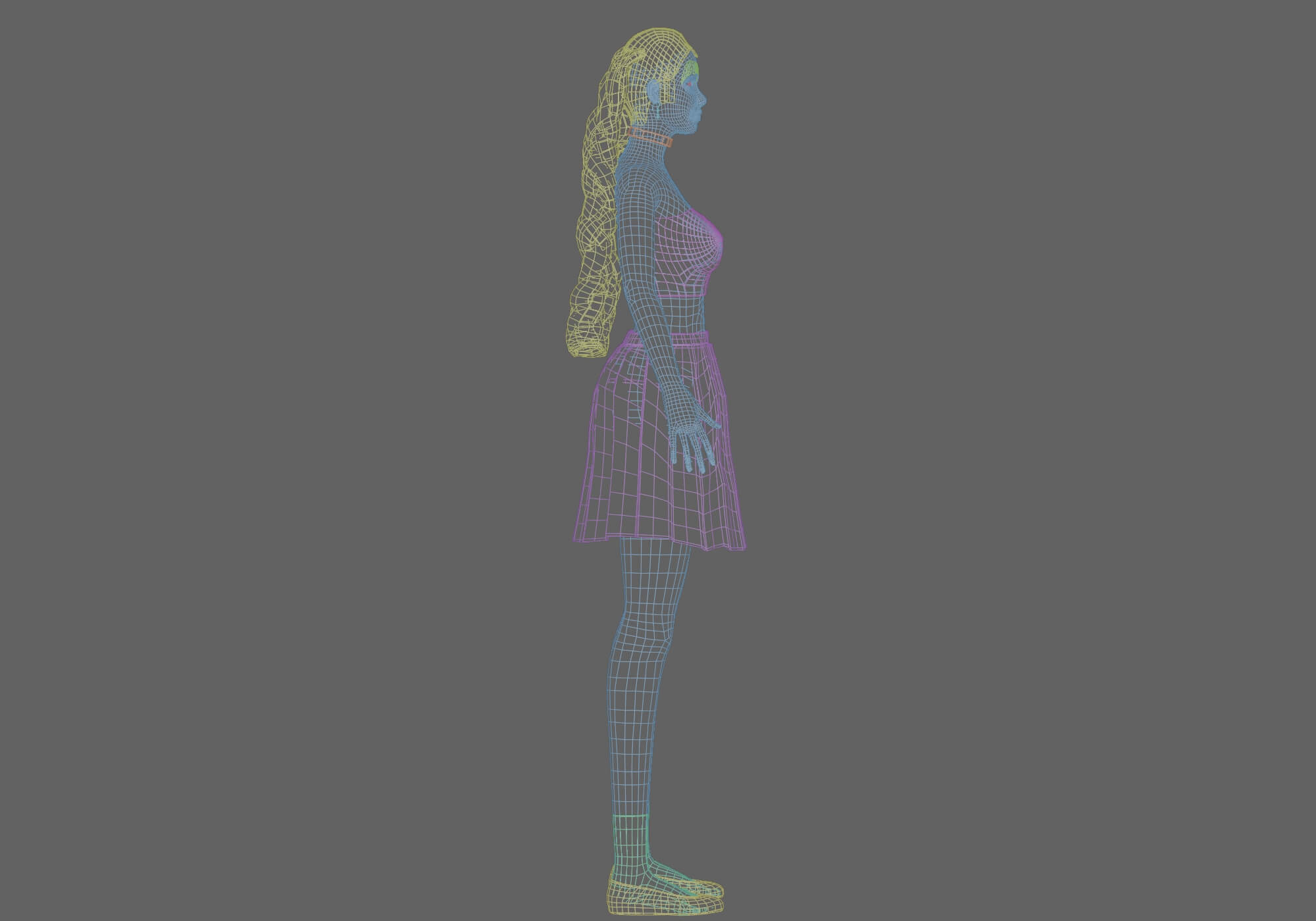 Beautiful Basic Woman V30032 - 3D Model by nickianimations