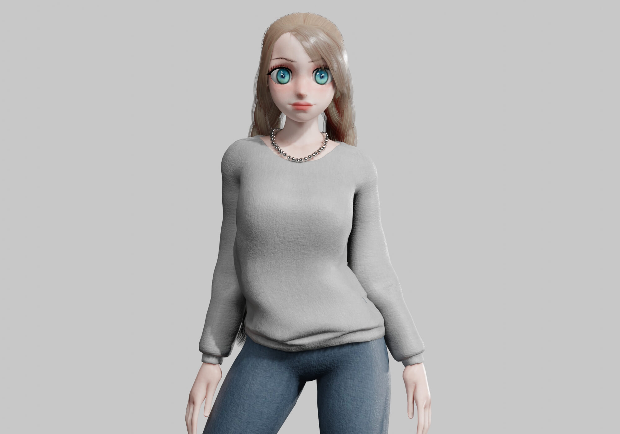 Beautiful Cute Girl V28289 - 3D Model by nickianimations