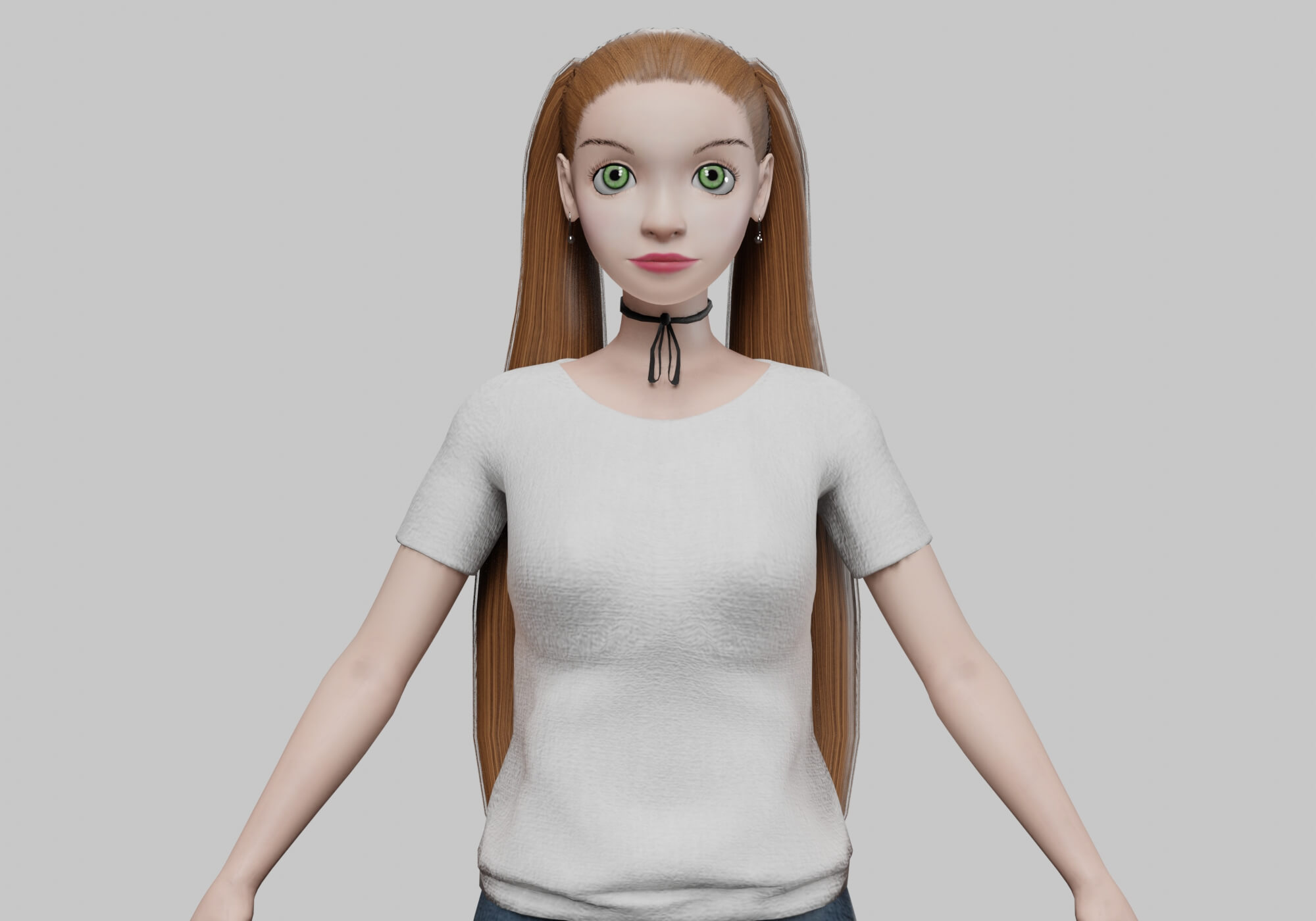 Beautiful Pretty Girl V21570 - 3D Model by nickianimations