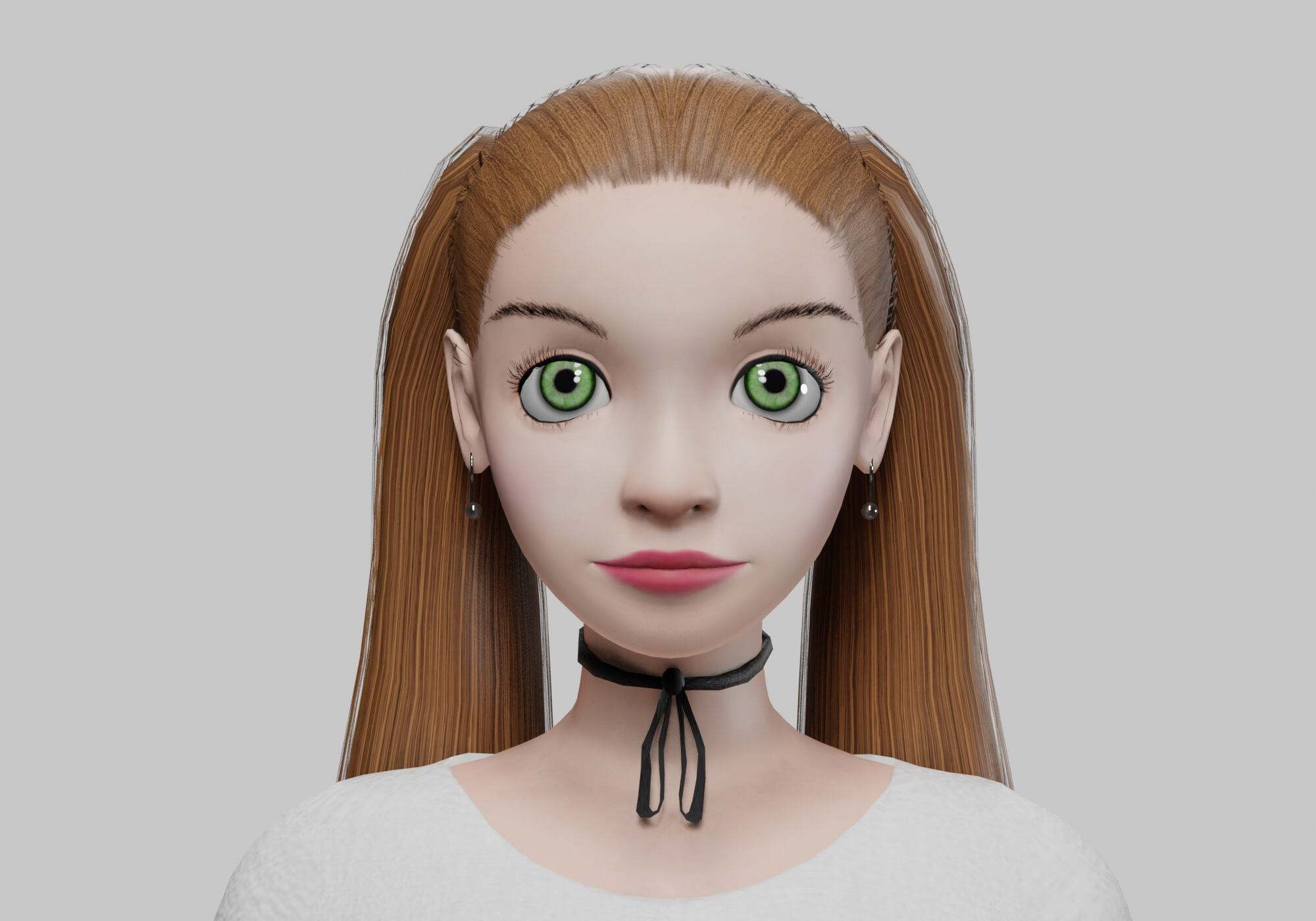 Beautiful Pretty Girl V21570 - 3D Model by nickianimations
