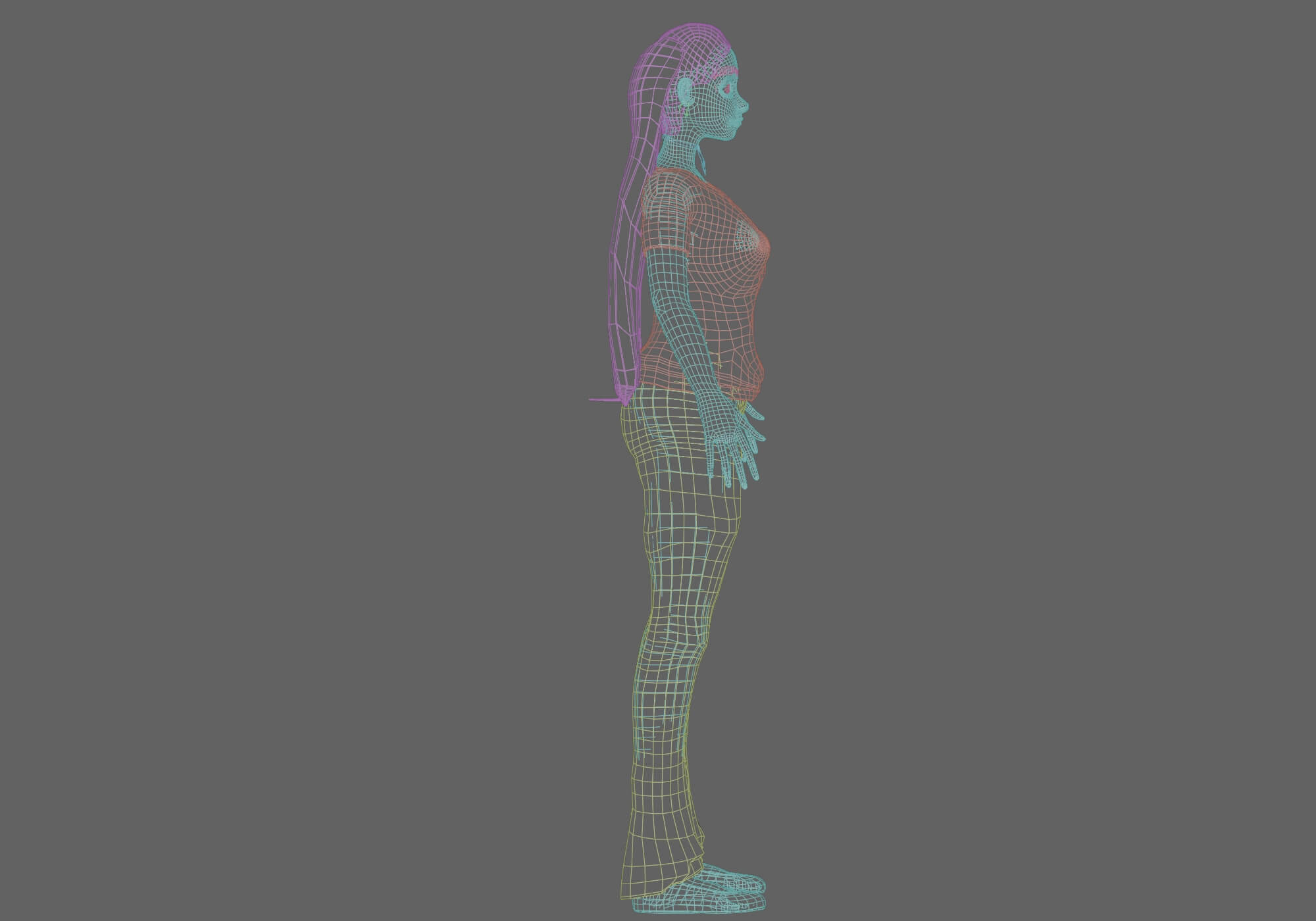Beautiful Pretty Girl V21570 - 3D Model by nickianimations