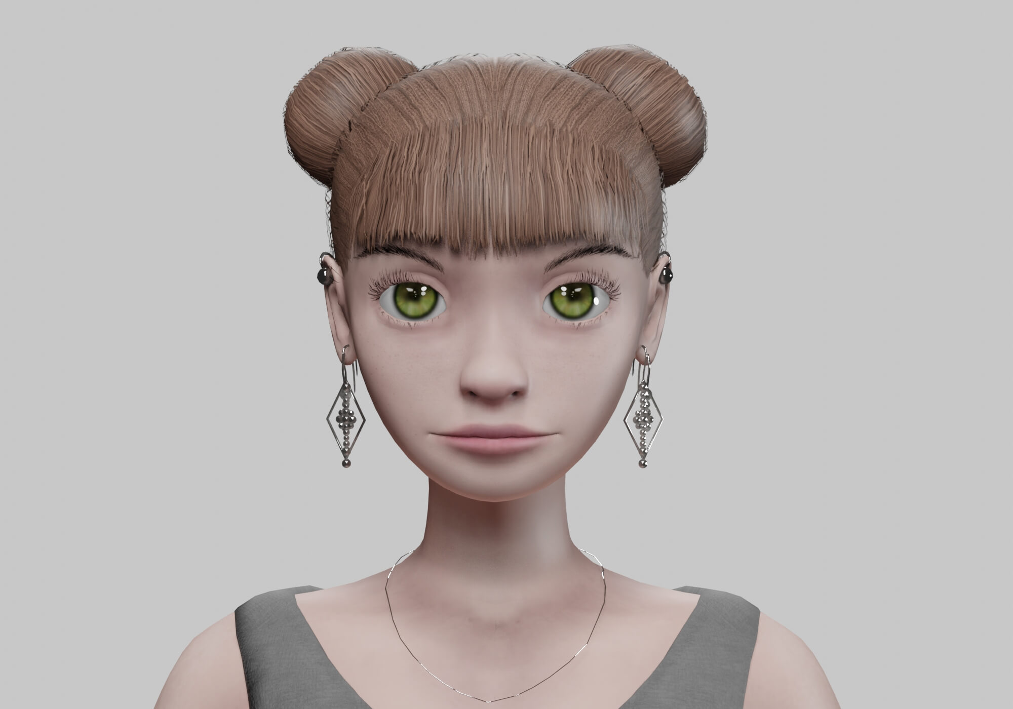 Beautiful Pretty Girl V22413 - 3D Model by nickianimations