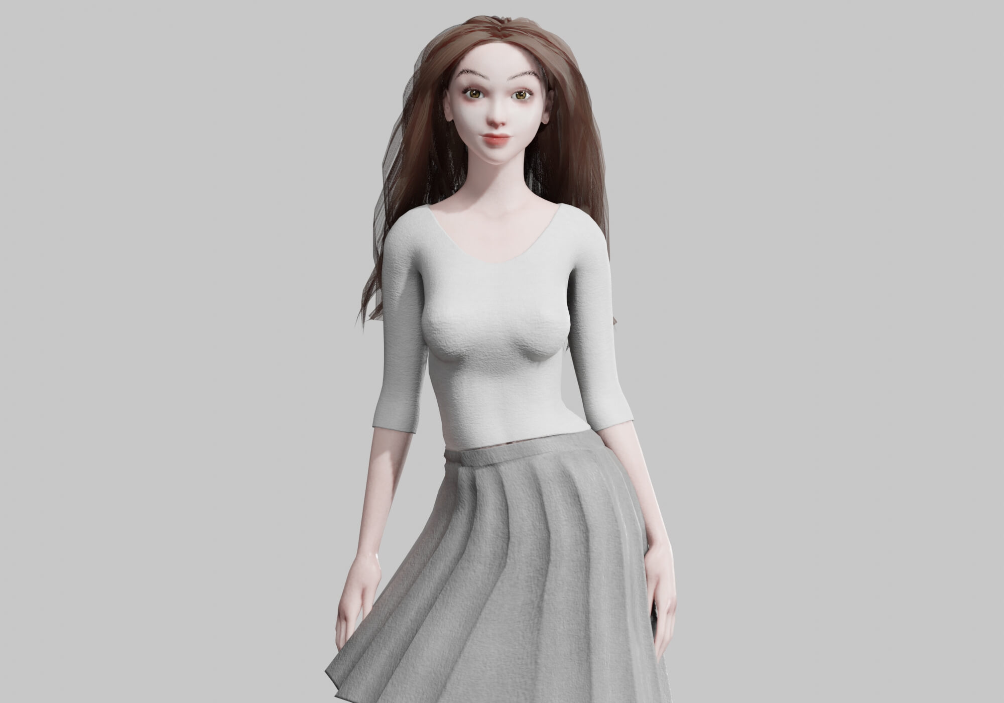 Beautiful Pretty Woman V36356 - 3D Model by nickianimations