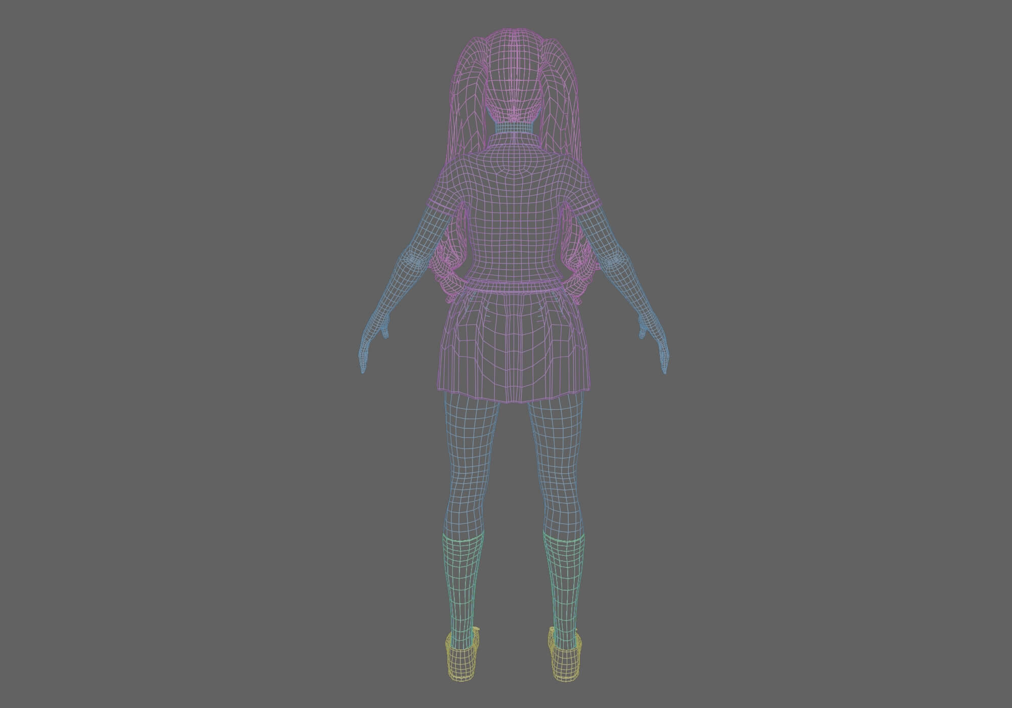 Beautiful School Woman V30057 - 3D Model by nickianimations