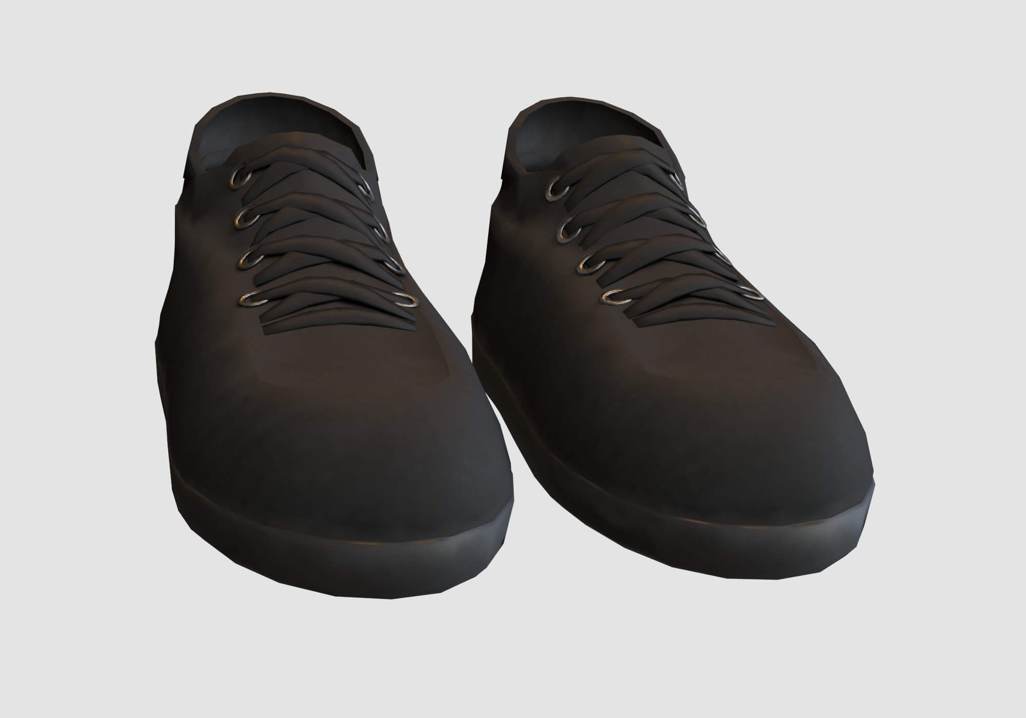 Black Basic Shoes - 3D Model by nickianimations