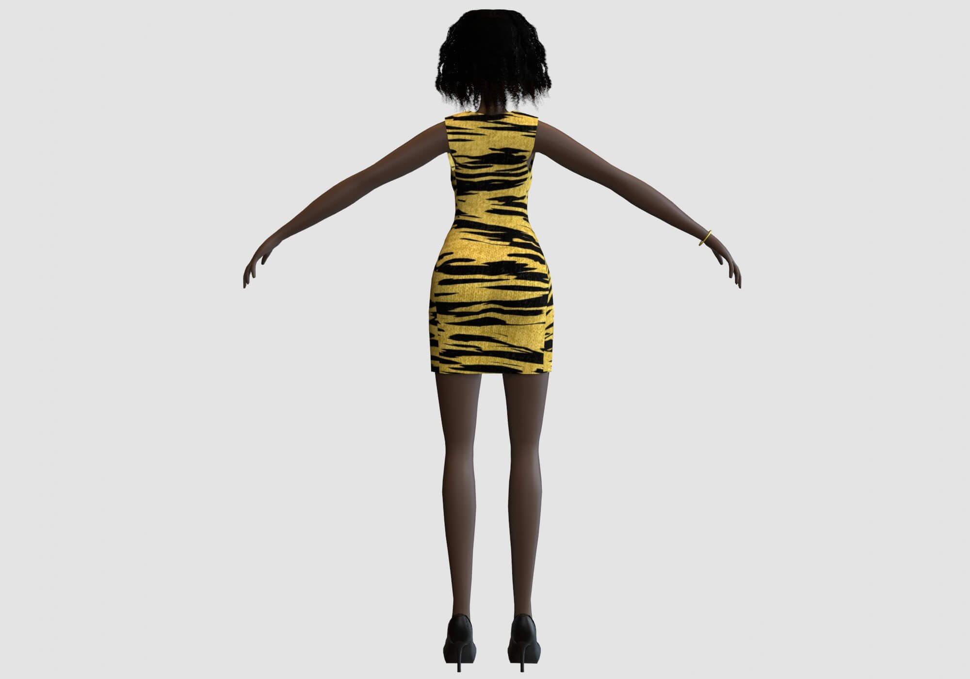 Black Party Woman - 3D Model by nickianimations