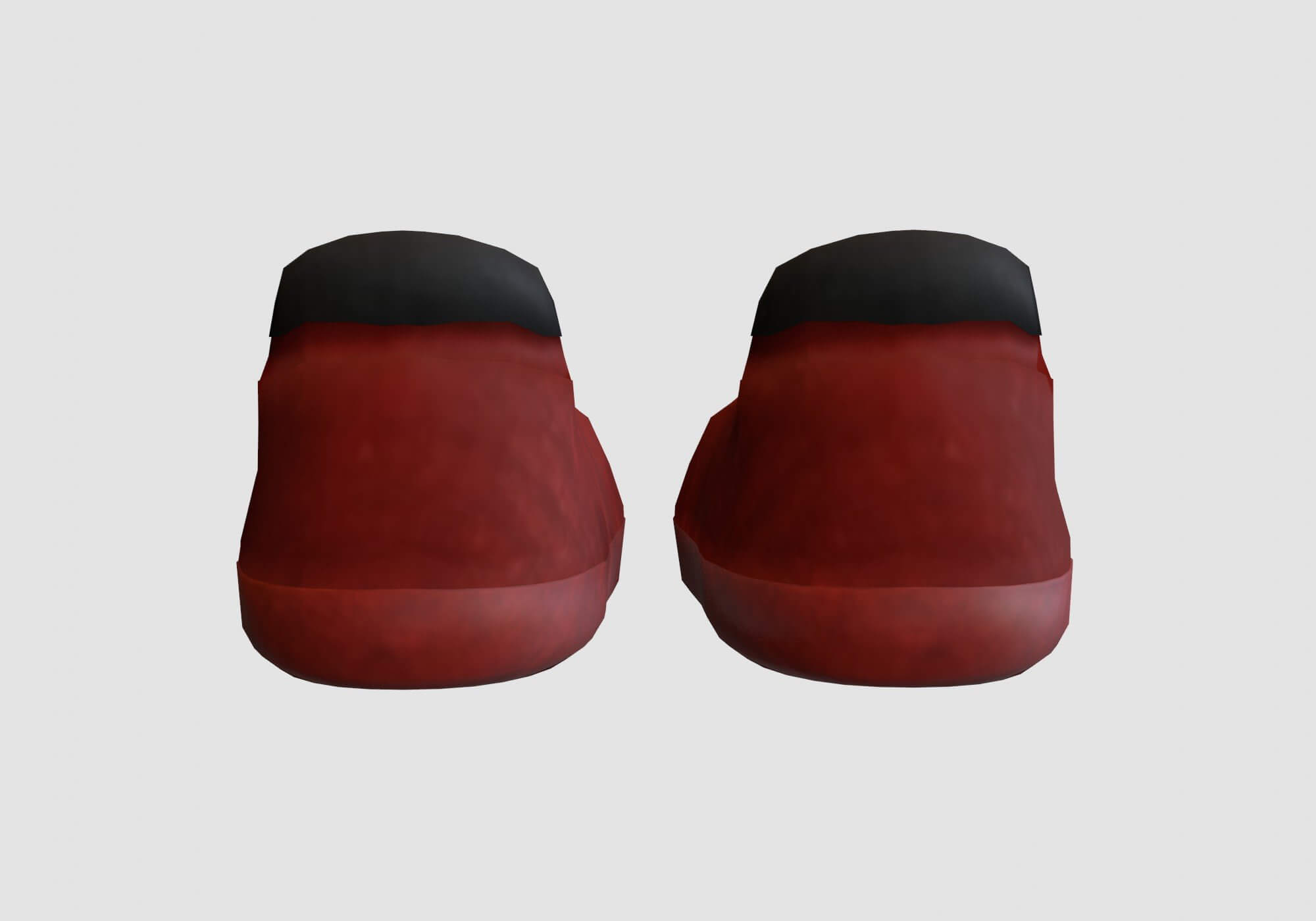 Black Red Shoes - 3D Model by nickianimations