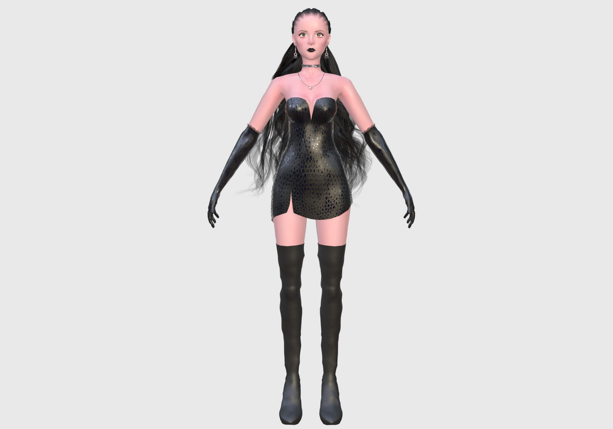 Stylized Woman v75507 - 3D Model by nickianimations