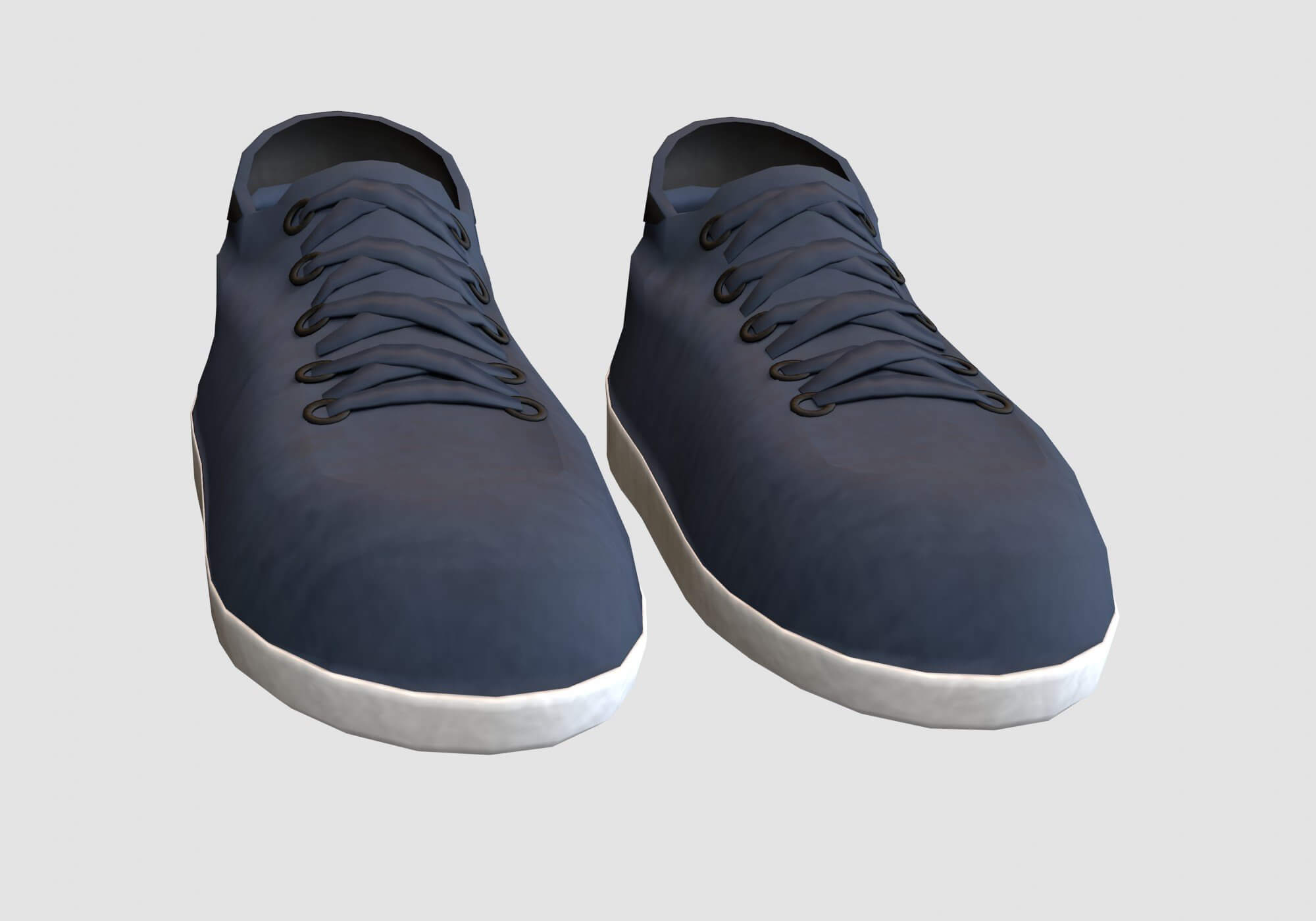 Blue Basic Shoes - 3D Model by nickianimations