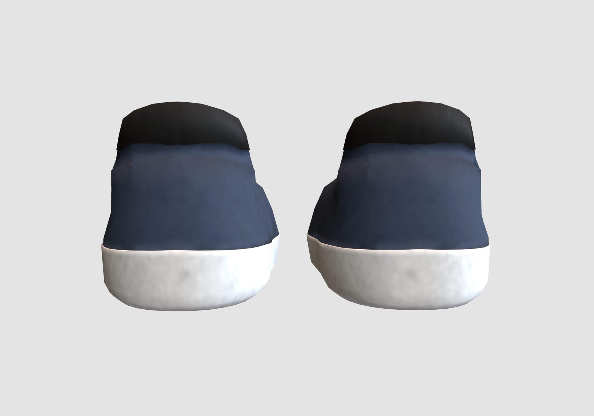 Blue Basic Shoes - 3D Model by nickianimations