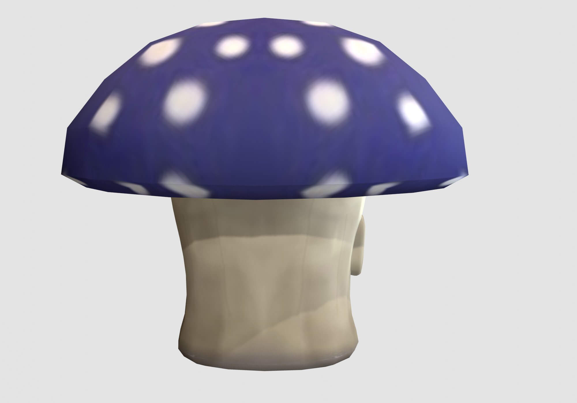 Blue Mushroom House - 3D Model by nickianimations