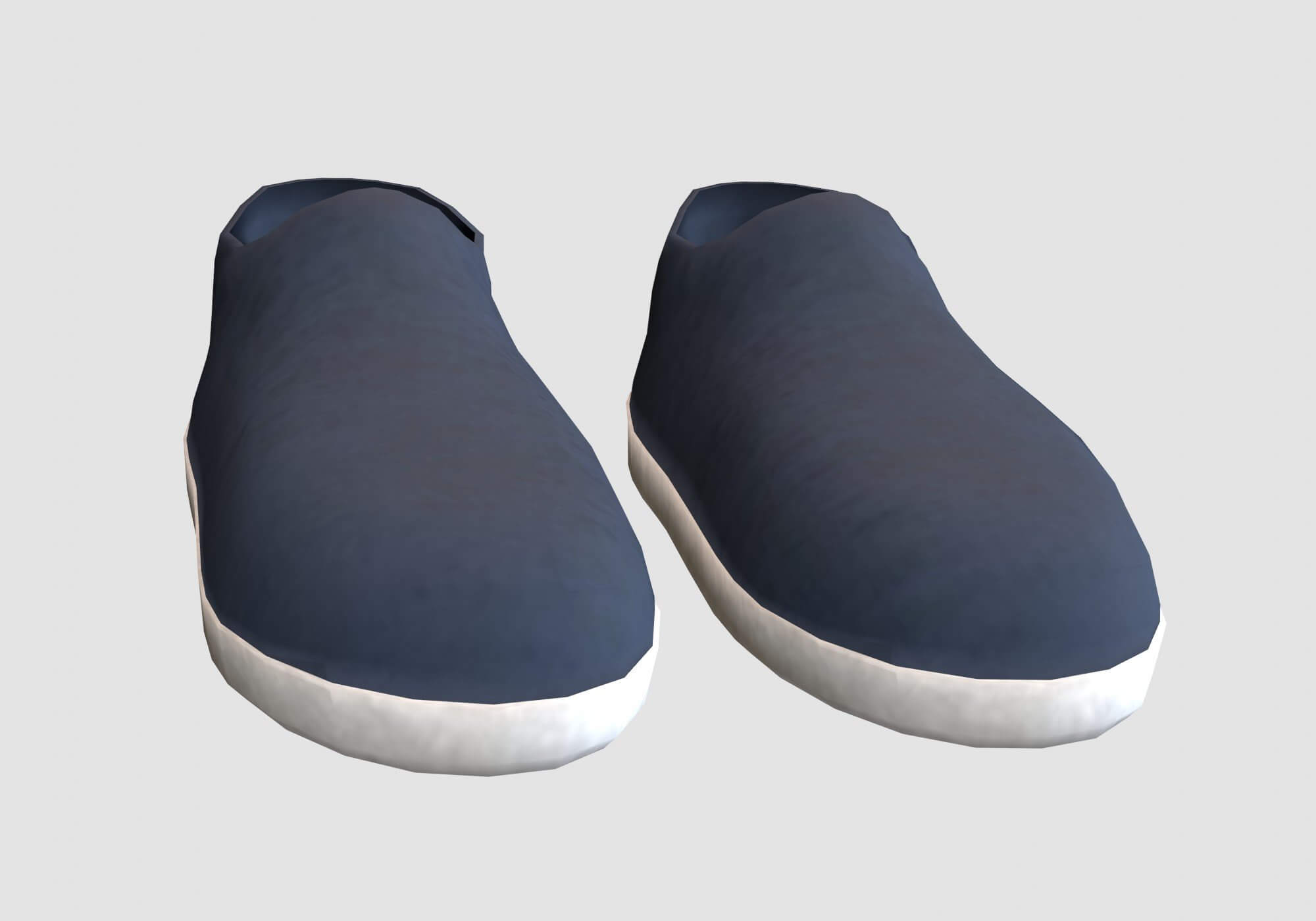 Blue Simple Shoes - 3D Model by nickianimations
