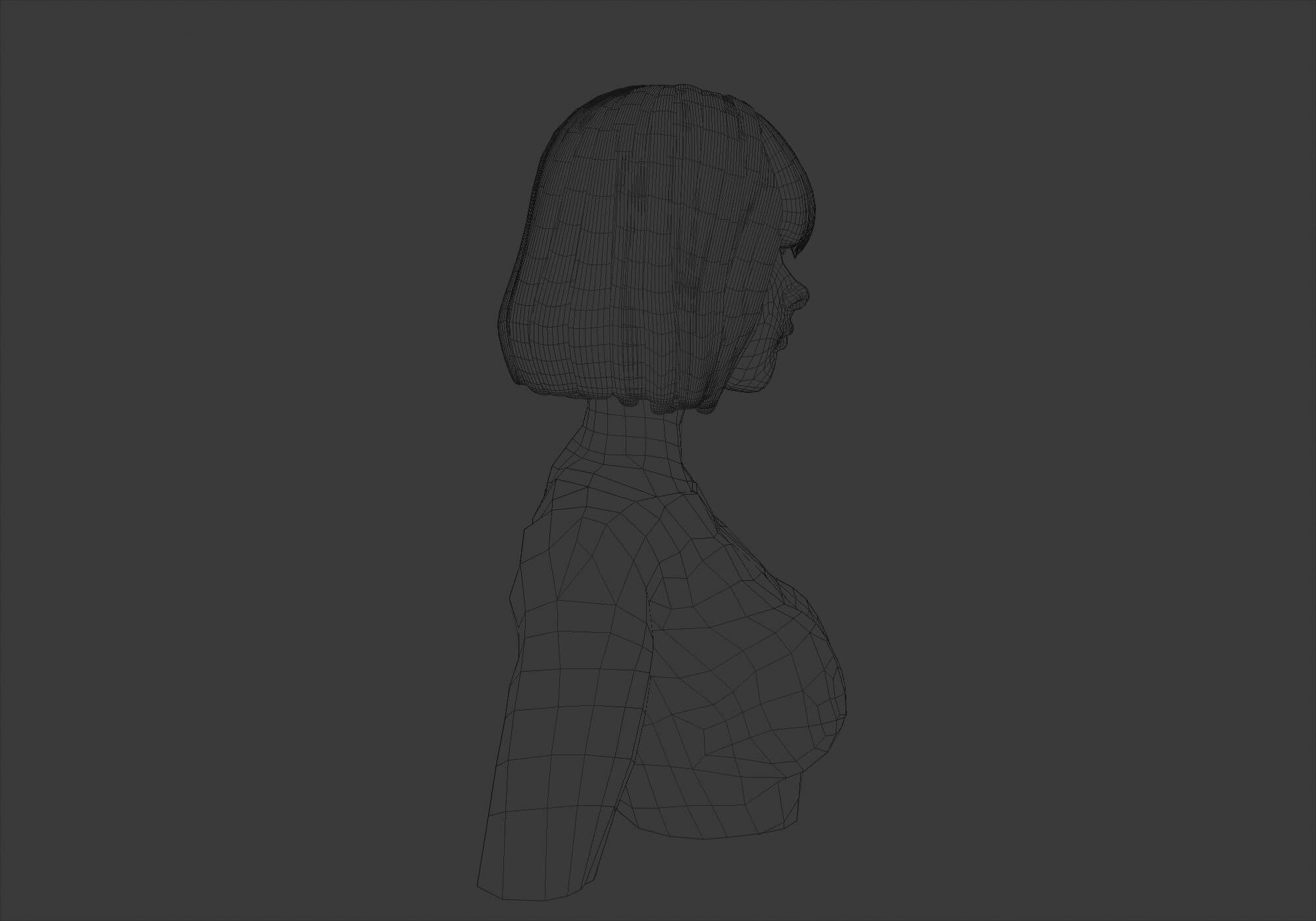 Bob Bangs Hairstyle v29431 - 3D Model by nickianimations