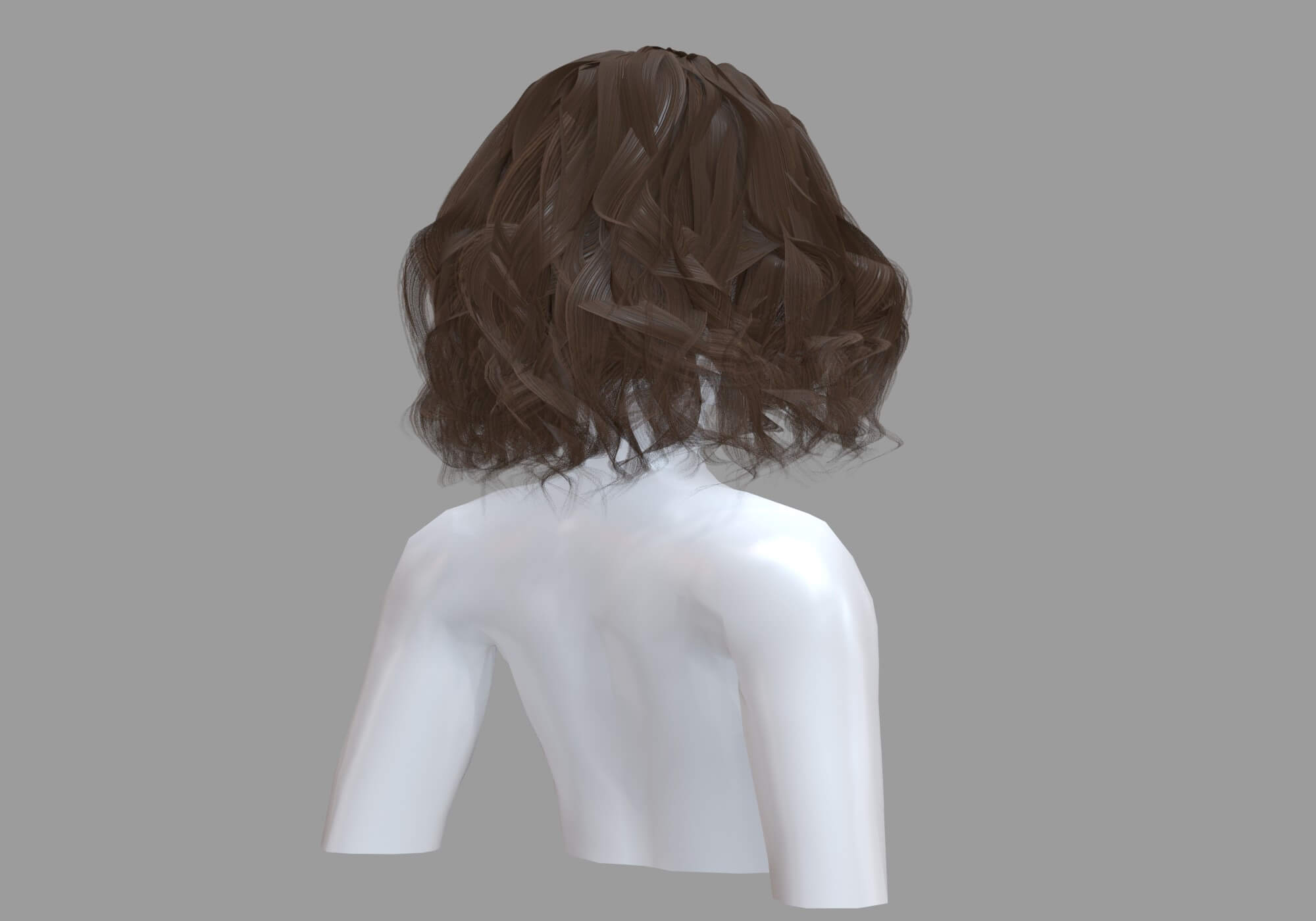 Bob Wavy Hairstyle V62869 - 3D Model by nickianimations