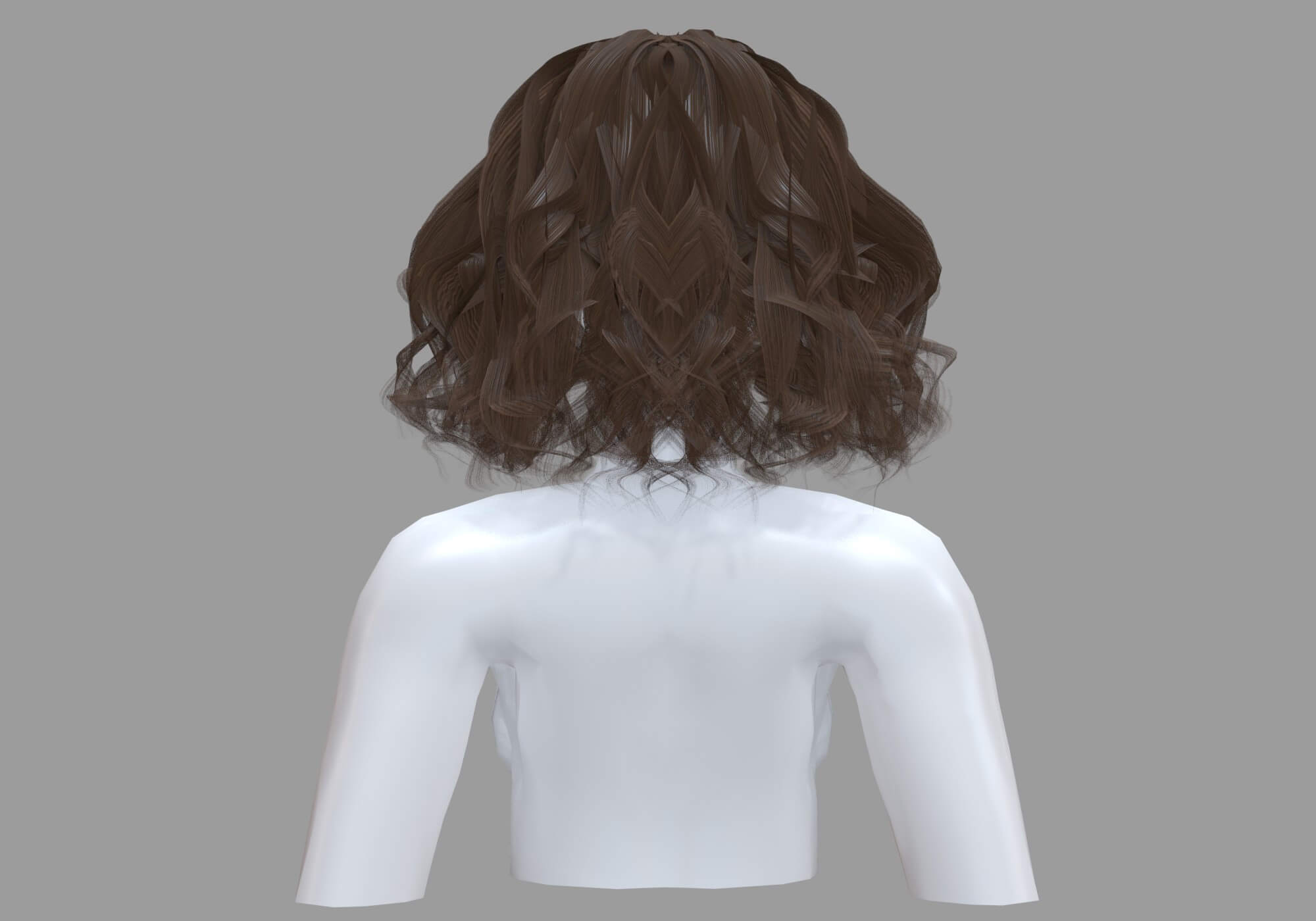 Bob Wavy Hairstyle V62869 - 3D Model by nickianimations
