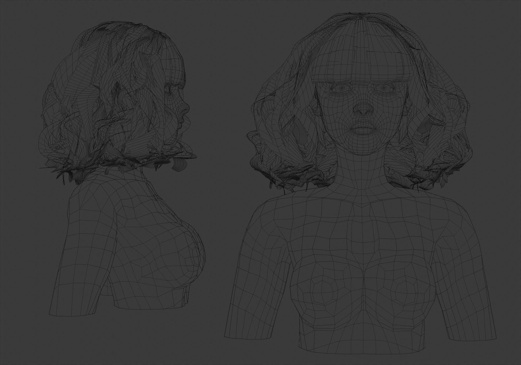 Bob Wavy Hairstyle V62869 - 3D Model by nickianimations