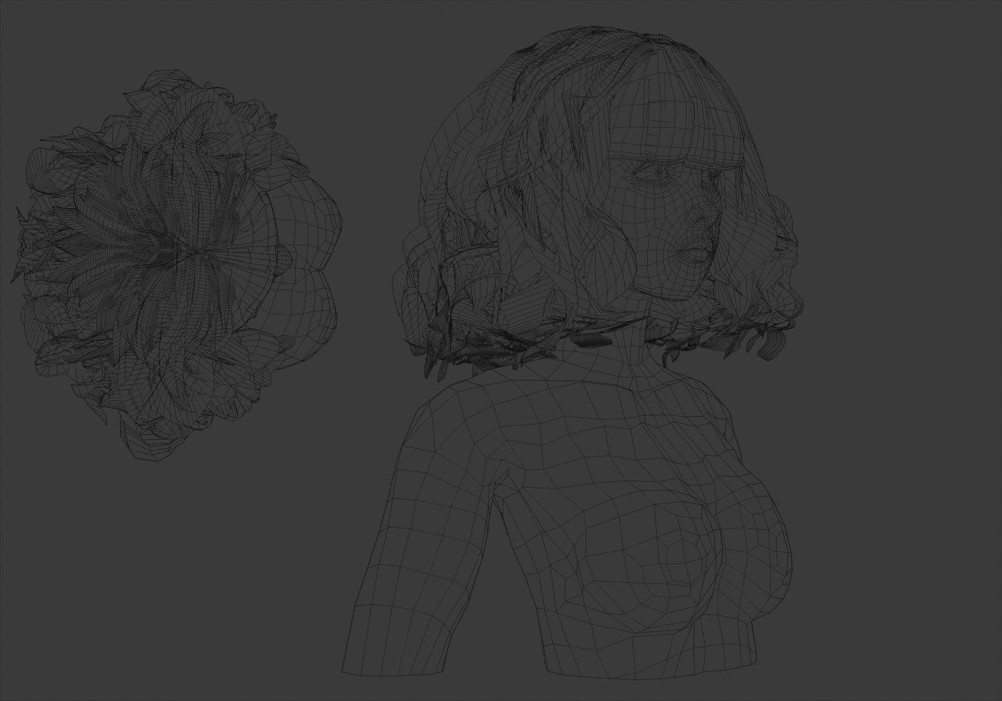 Bob Wavy Hairstyle V62869 - 3D Model by nickianimations