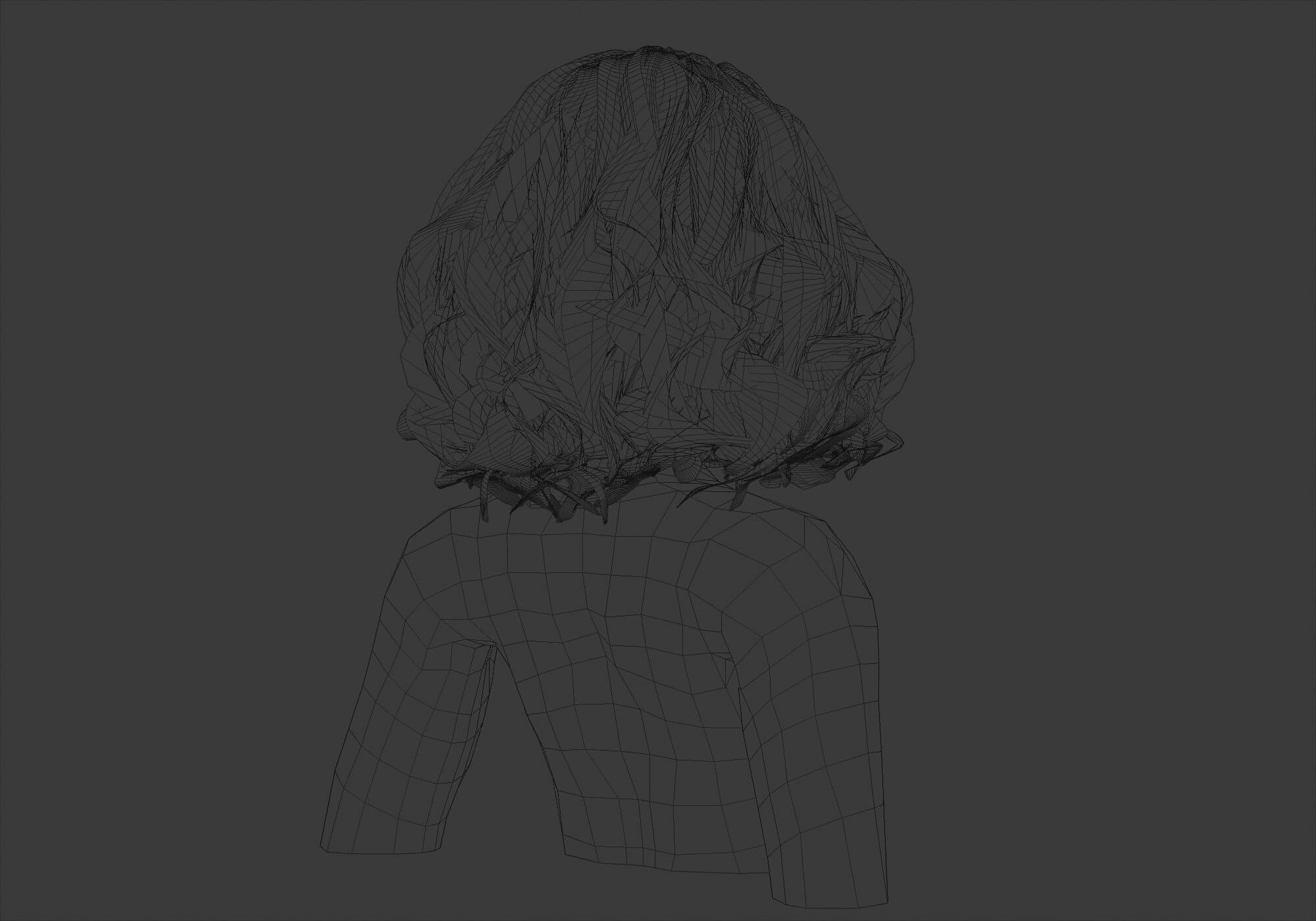 Bob Wavy Hairstyle V62869 - 3D Model by nickianimations