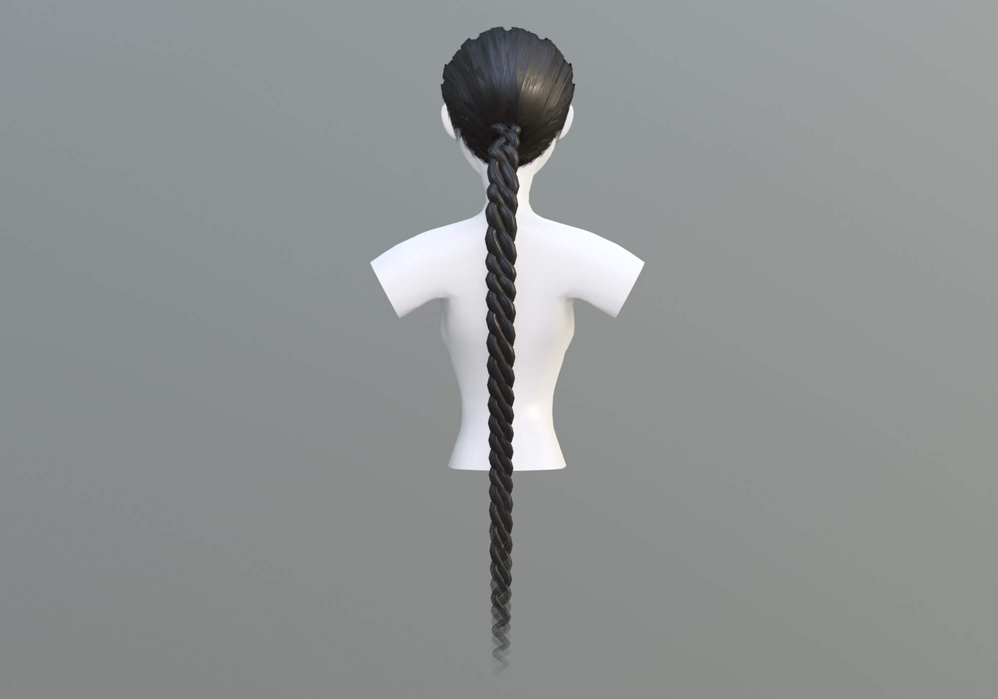 Braid Female Hairstyle - 3D Model by nickianimations