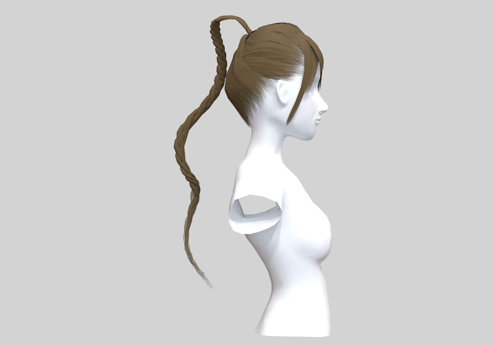 Braid Female Hairstyle - 3D Model by nickianimations