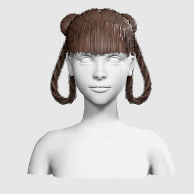 Sims 3 2 Braided Buns