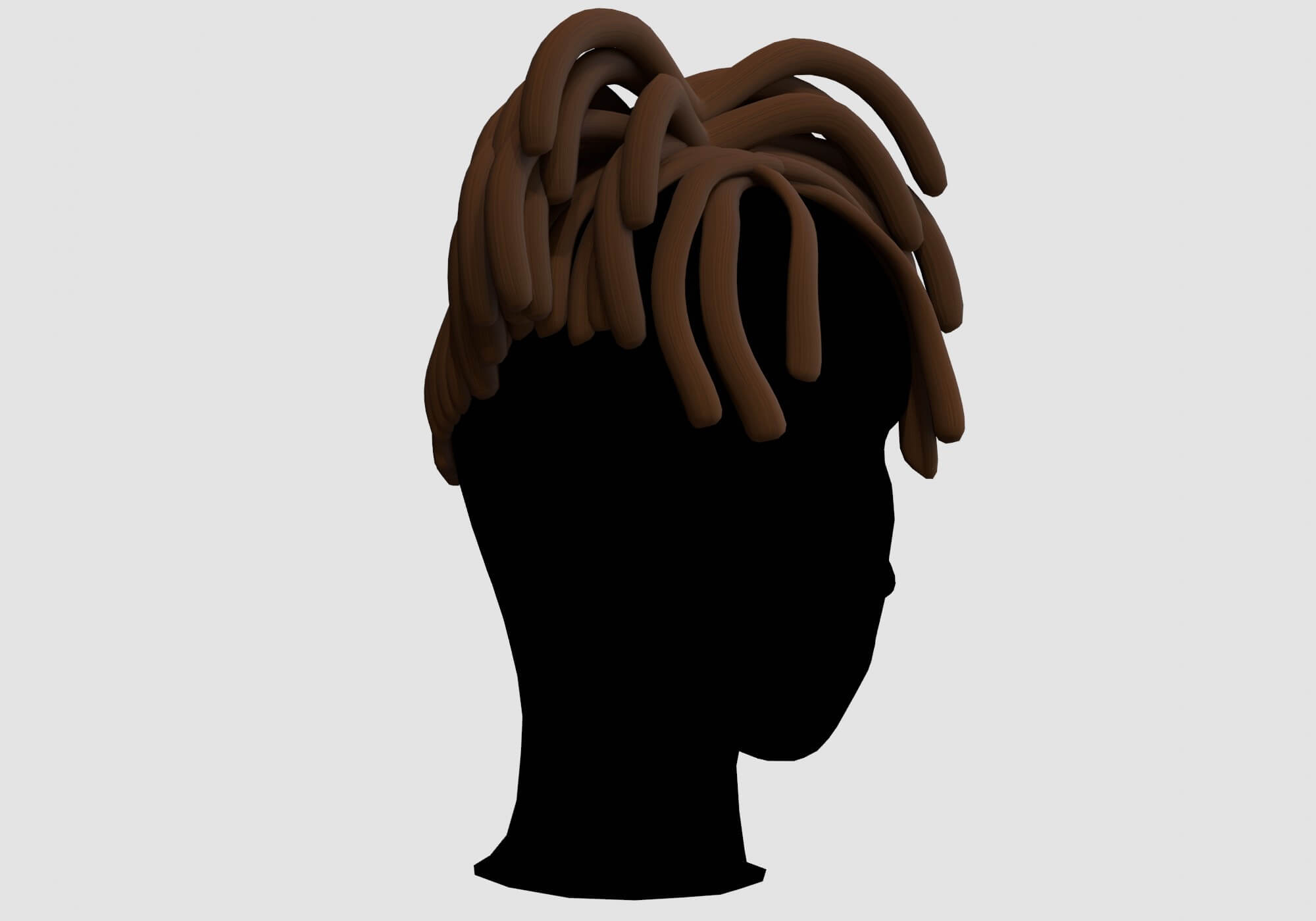 Braids Cartoon Hairstyle - 3D Model by nickianimations