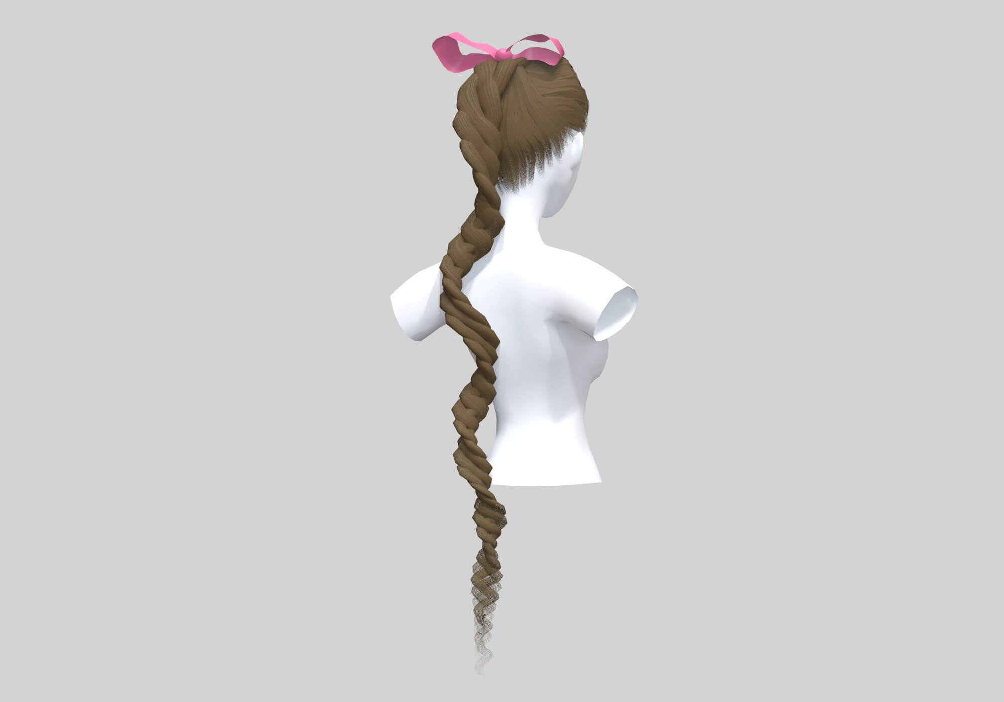 Braids Pigtail Hair - 3D Model by nickianimations