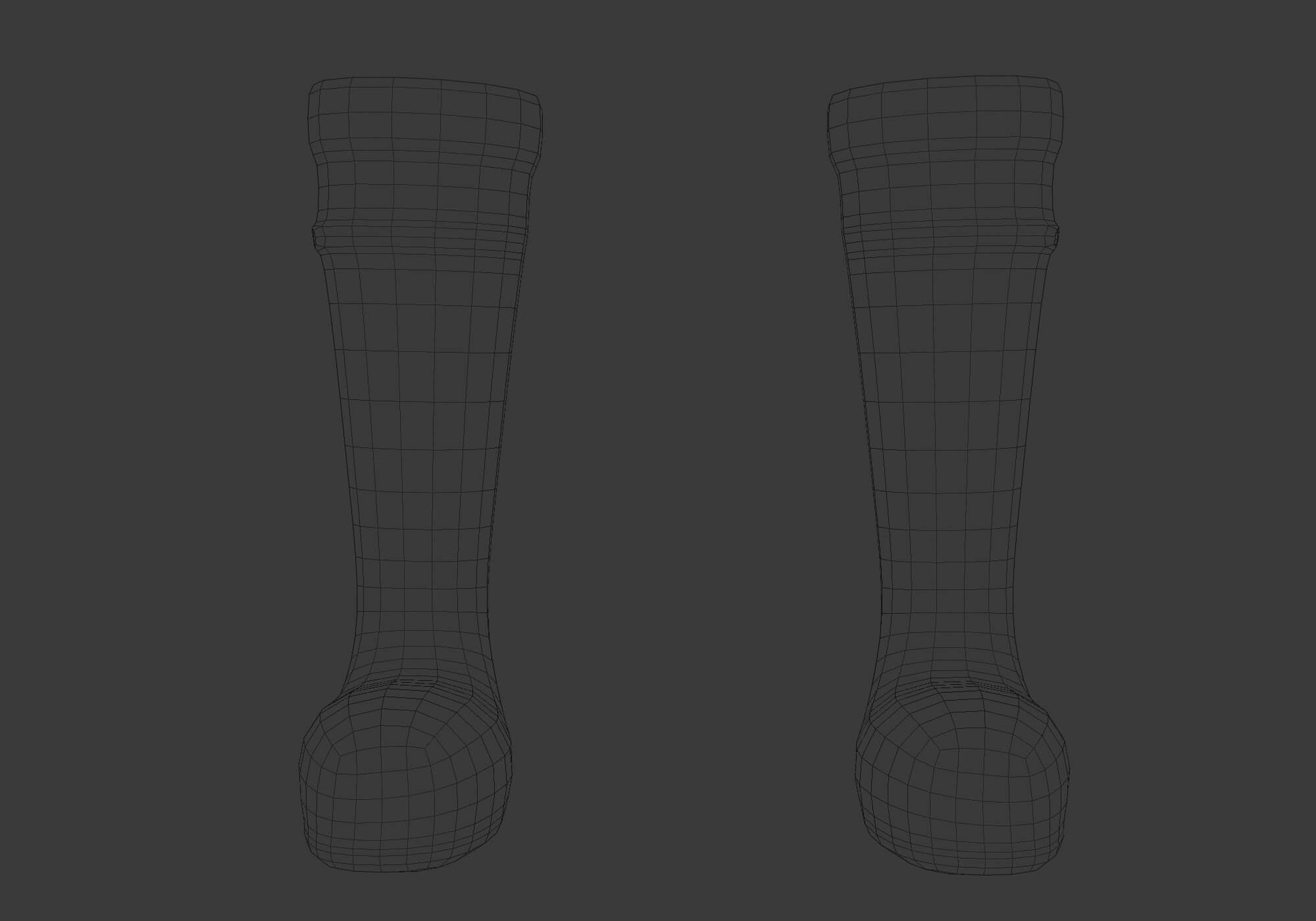 Brown Cartoon Boots - 3D Model by nickianimations