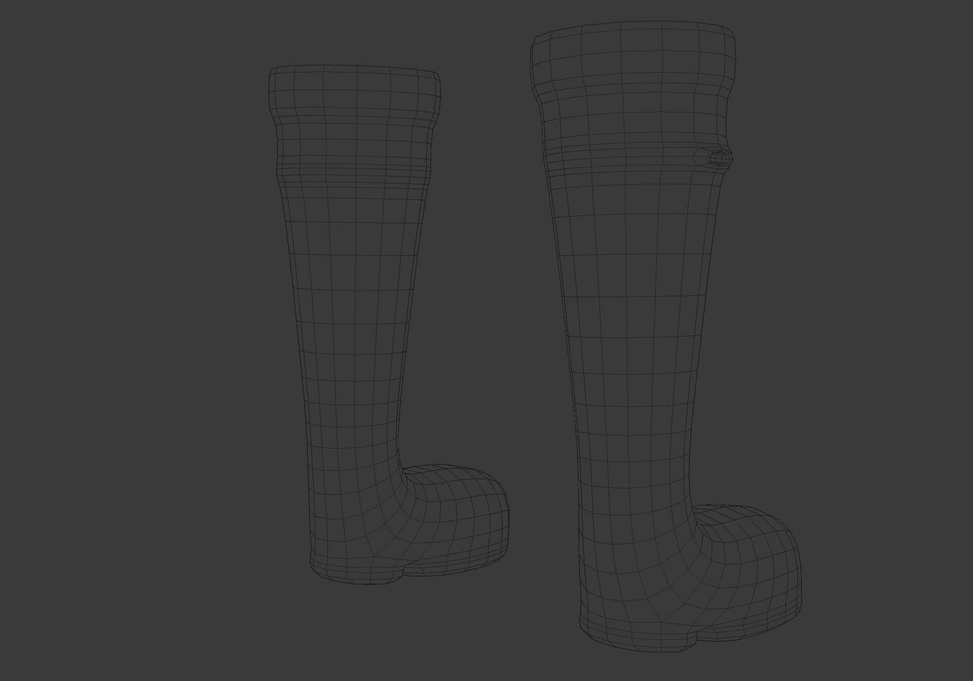 Brown Cartoon Boots - 3D Model by nickianimations