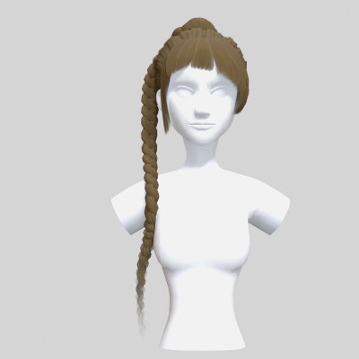 Bun Ponytail Hairstyle - 3D Model by nickianimations