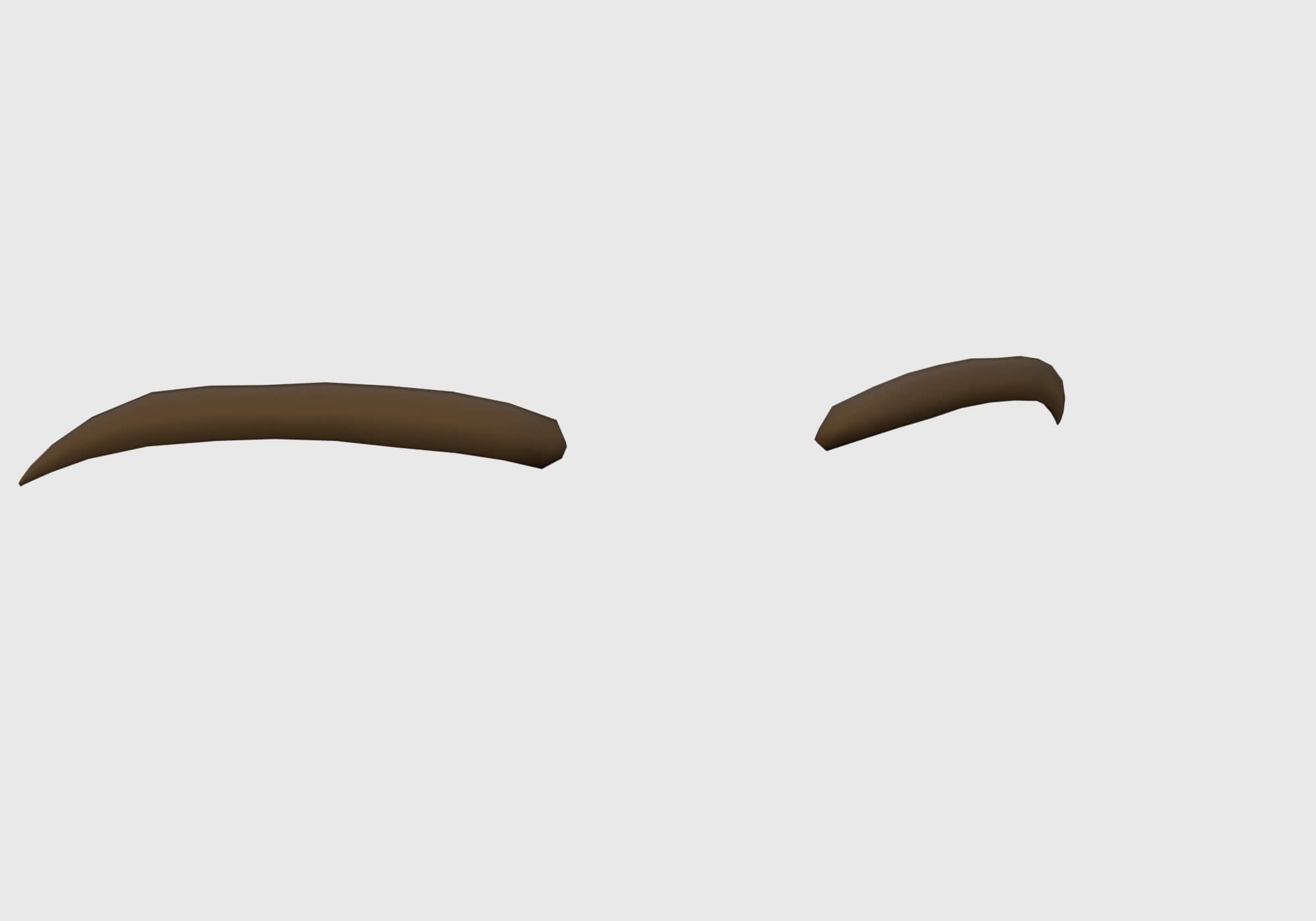 Cartoon Basic Eyebrow v112 - 3D Model by nickianimations