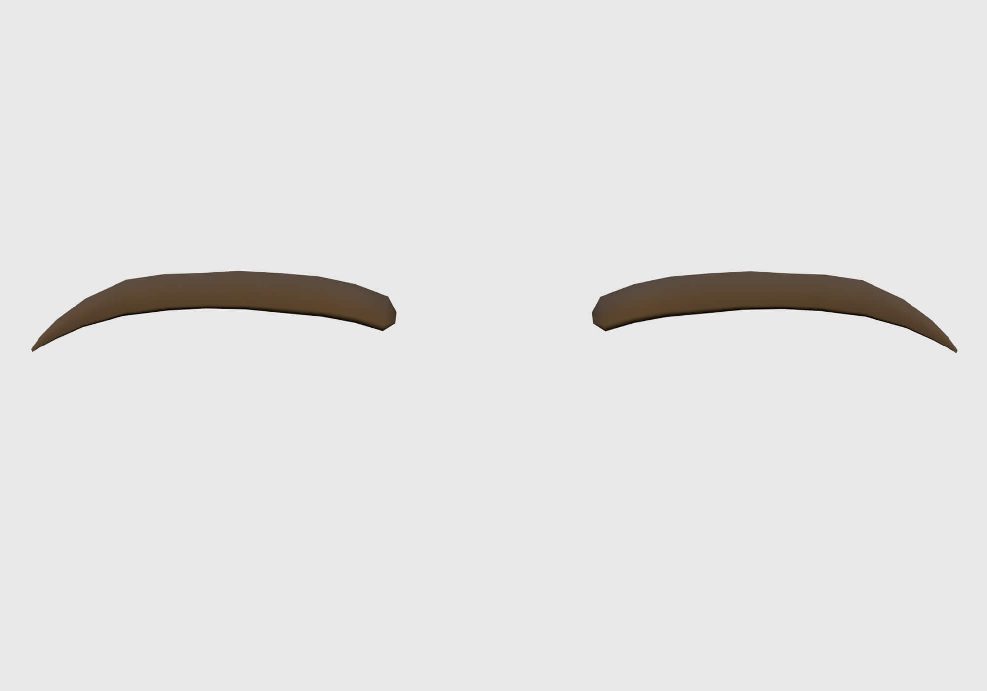 Cartoon Basic Eyebrow v112 - 3D Model by nickianimations