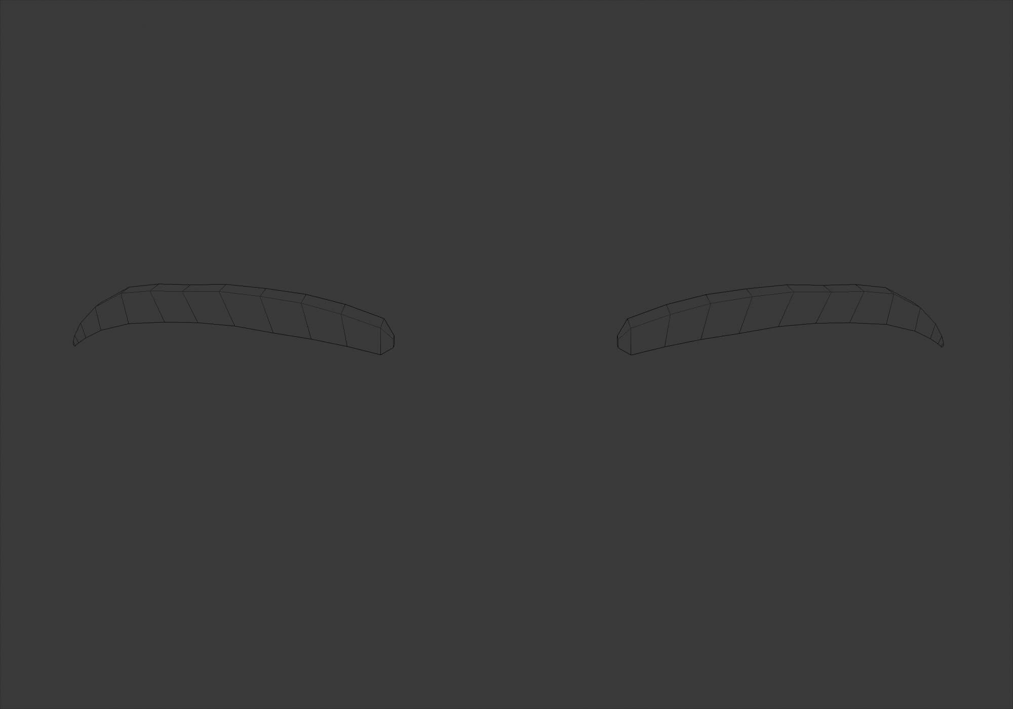 Cartoon Basic Eyebrow v112 - 3D Model by nickianimations