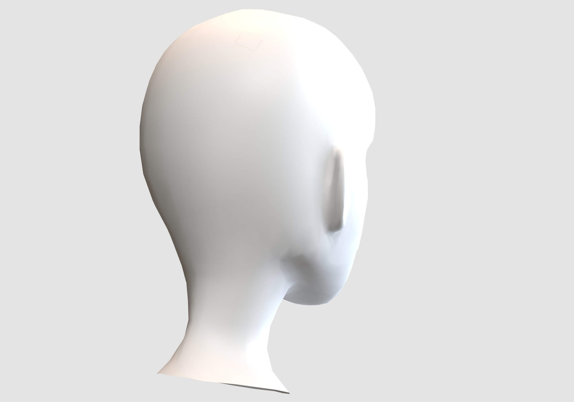Cartoon Female Head - 3D Model by nickianimations