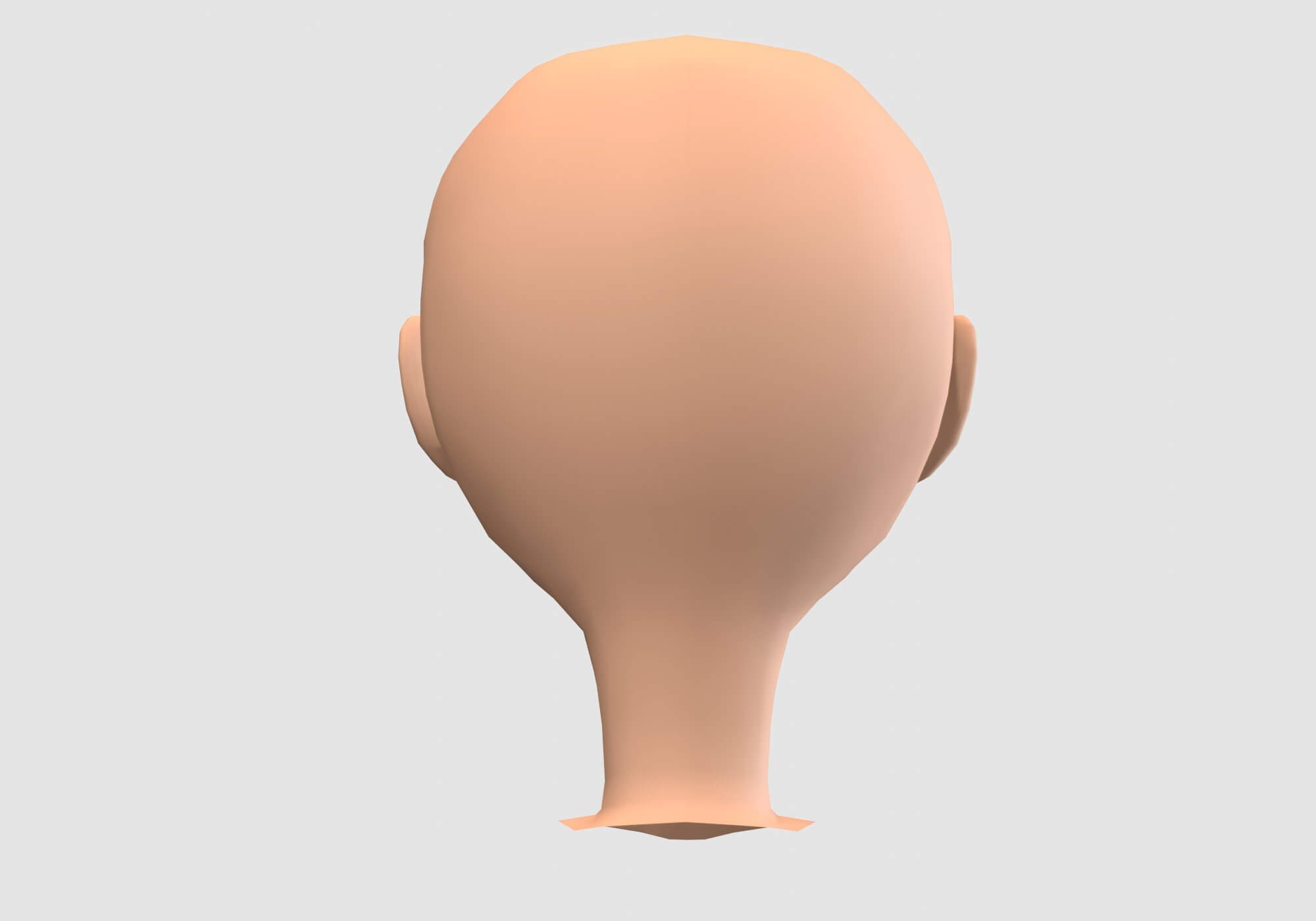 Cartoon Female Head - 3D Model by nickianimations