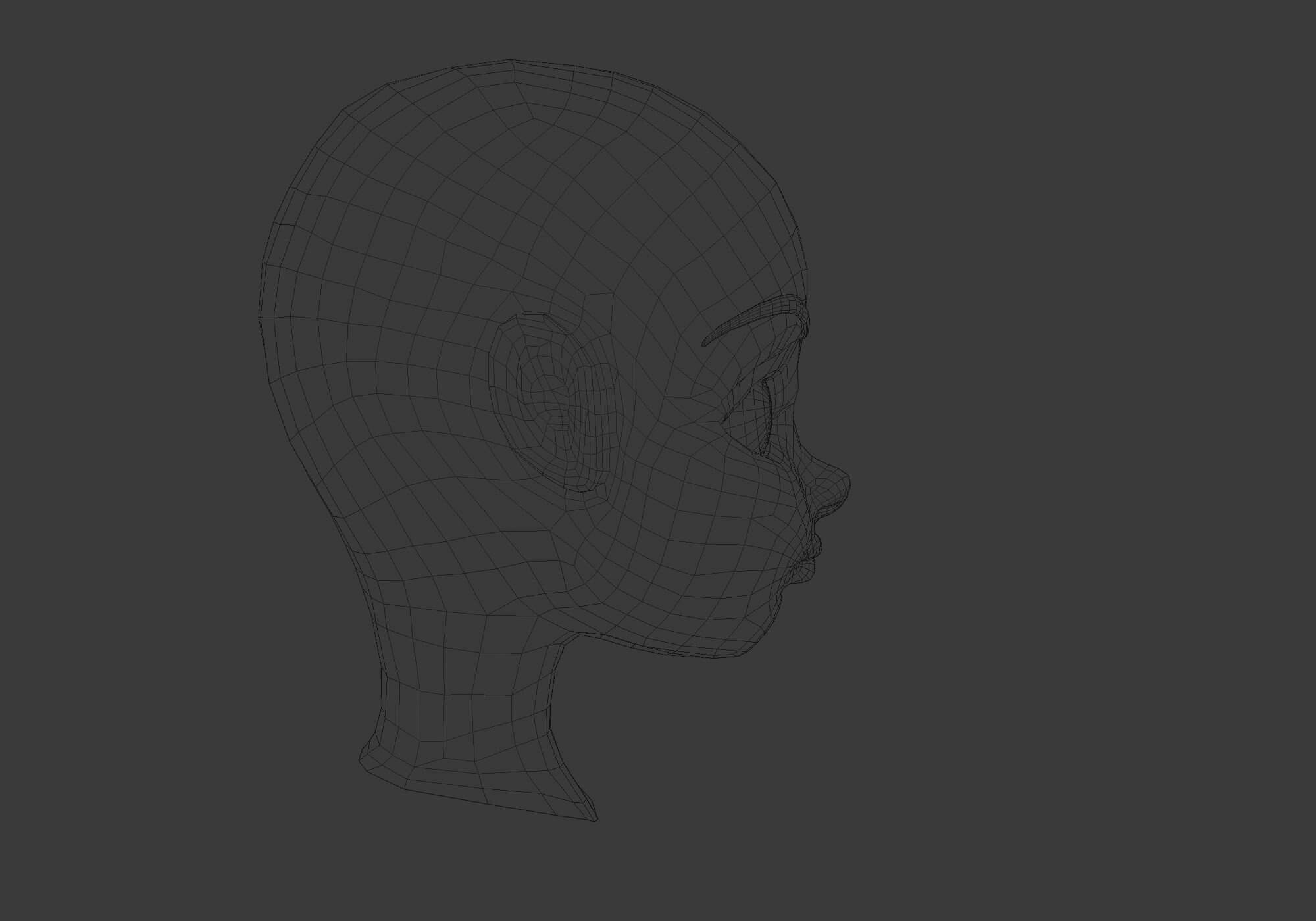 Cartoon Female Head - 3D Model by nickianimations