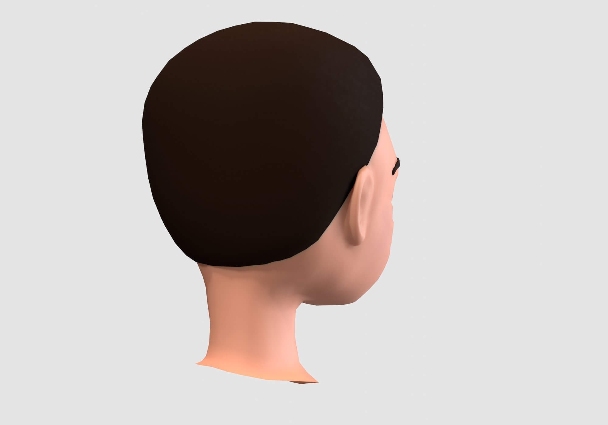 Cartoon Male Head - 3D Model by nickianimations