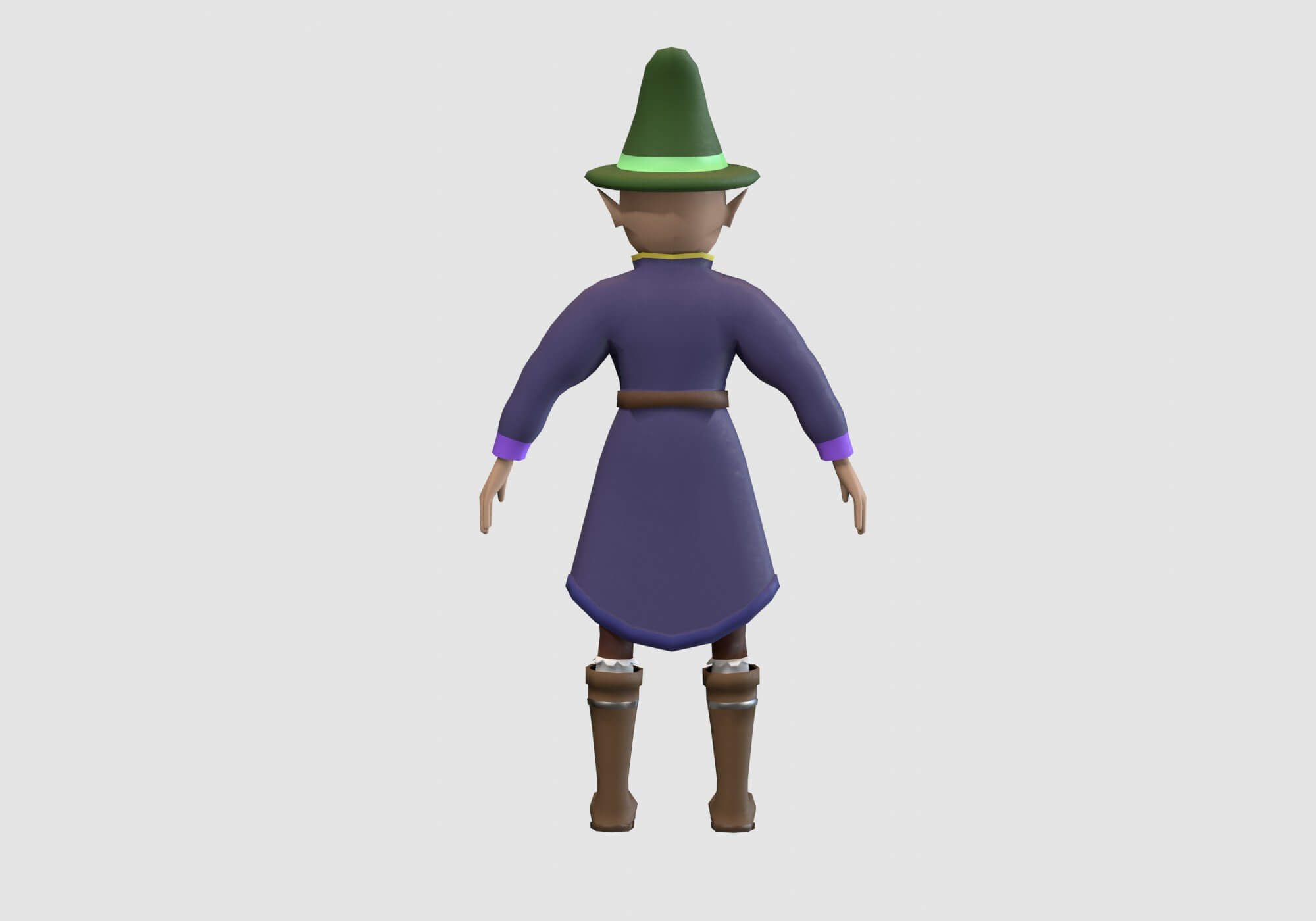 Cartoon Male Wizard - 3D Model by nickianimations
