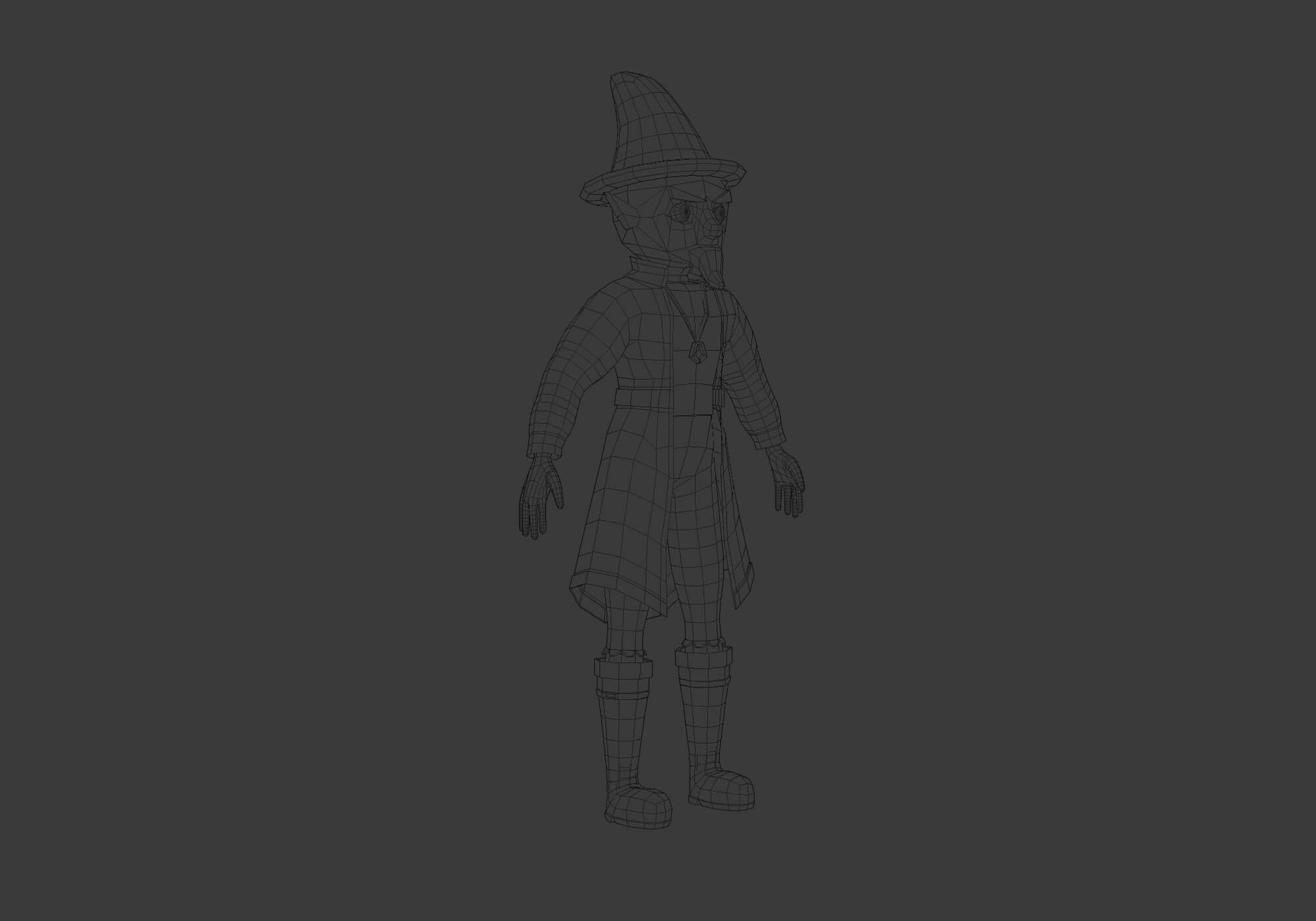 Cartoon Male Wizard - 3D Model by nickianimations