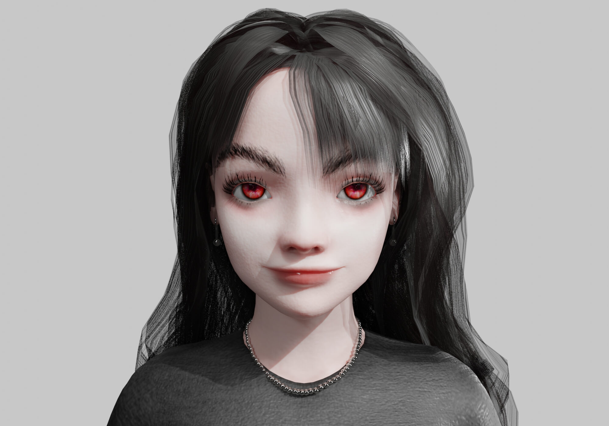 Cartoon Mysterious Woman V35383 - 3D Model by nickianimations