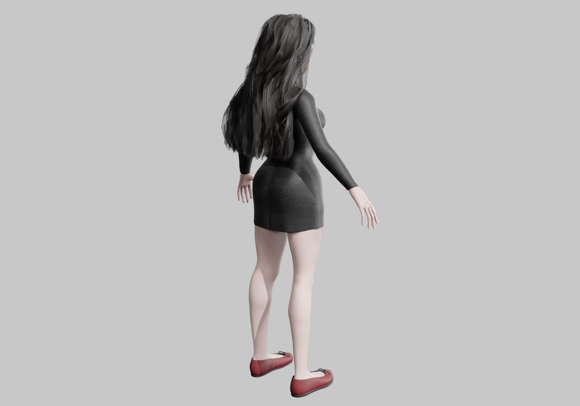 Cartoon Mysterious Woman V35383 - 3D Model by nickianimations